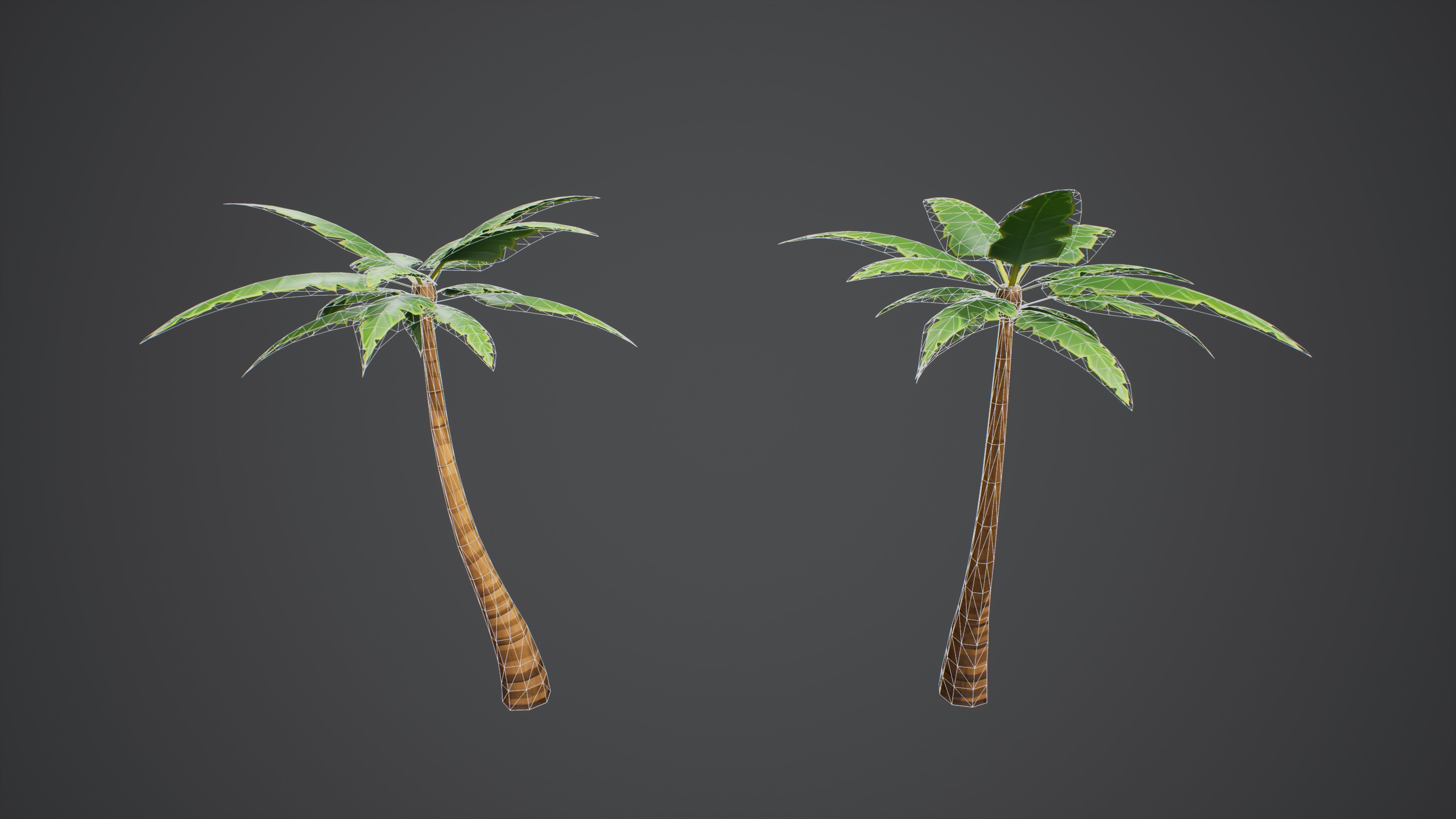 3D model Stylized Palm Tree 01 VR / AR / low-poly | CGTrader