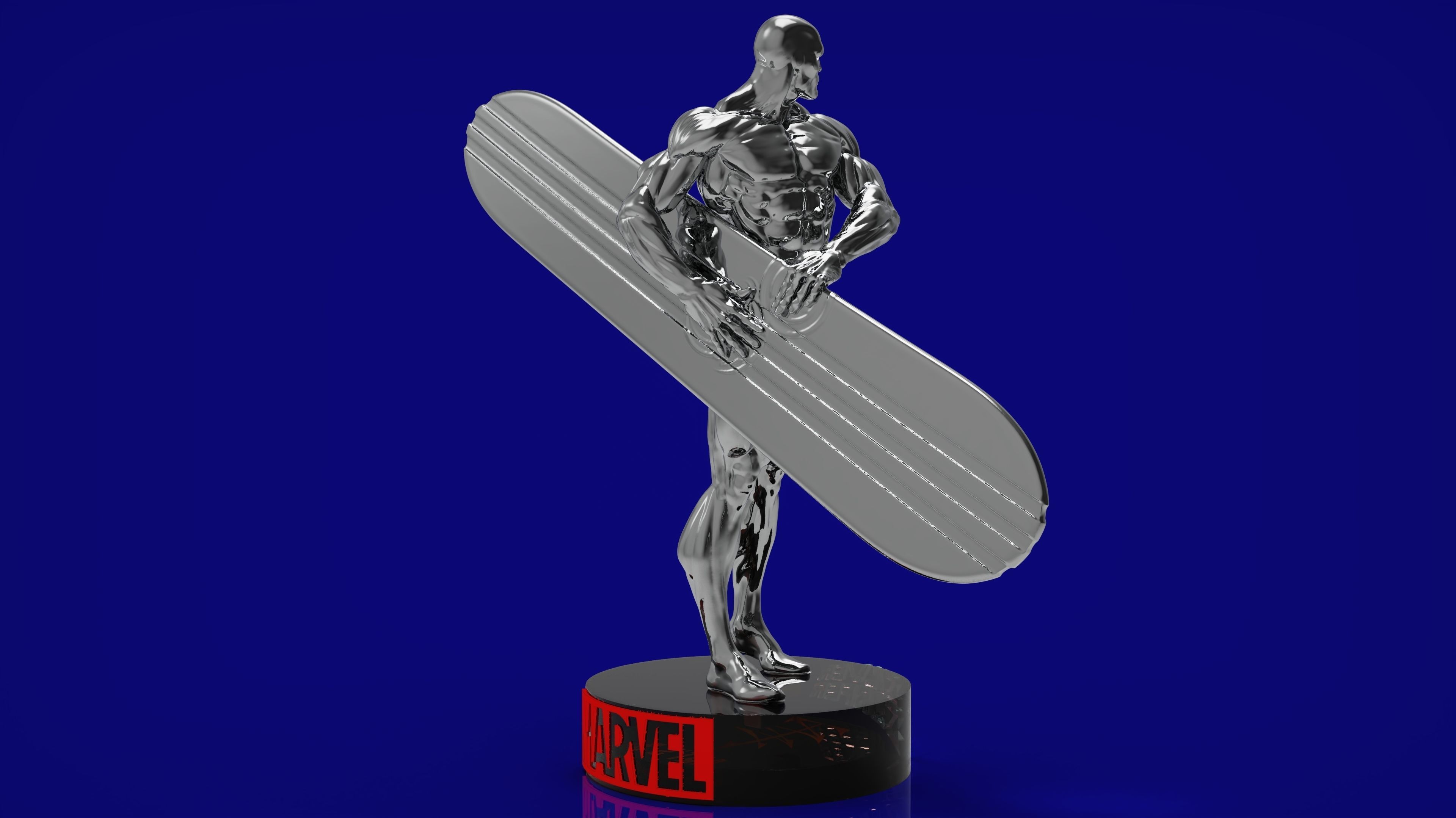 Silver Surfer 3D model 3D printable | CGTrader