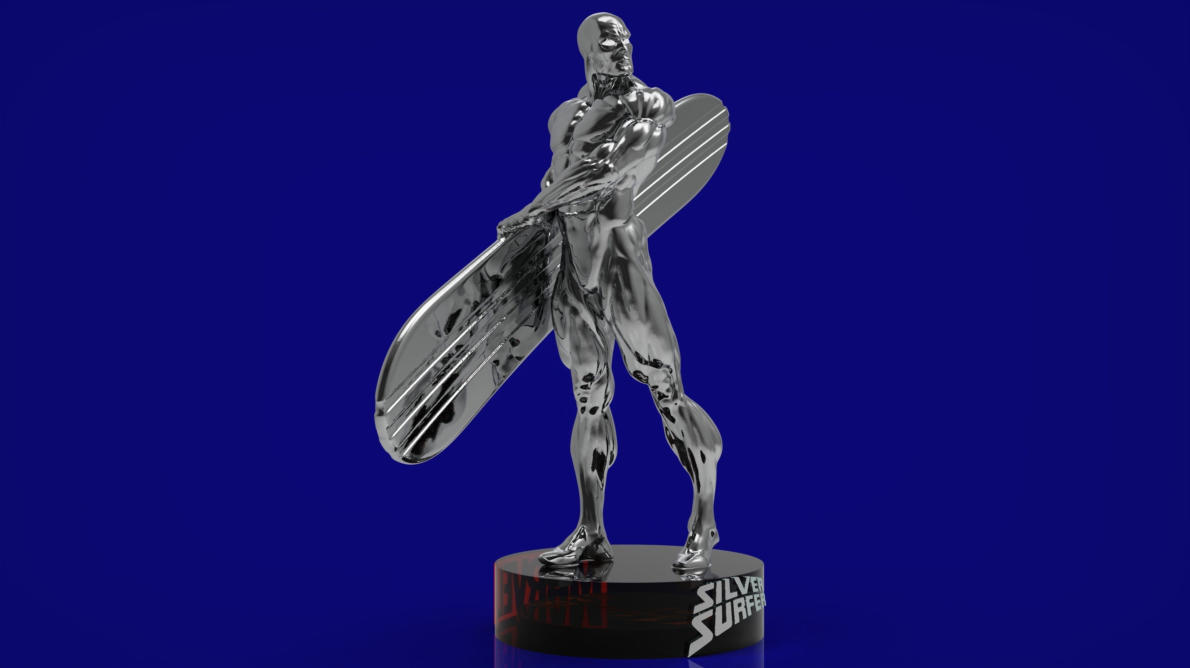 Silver Surfer 3D model 3D printable | CGTrader