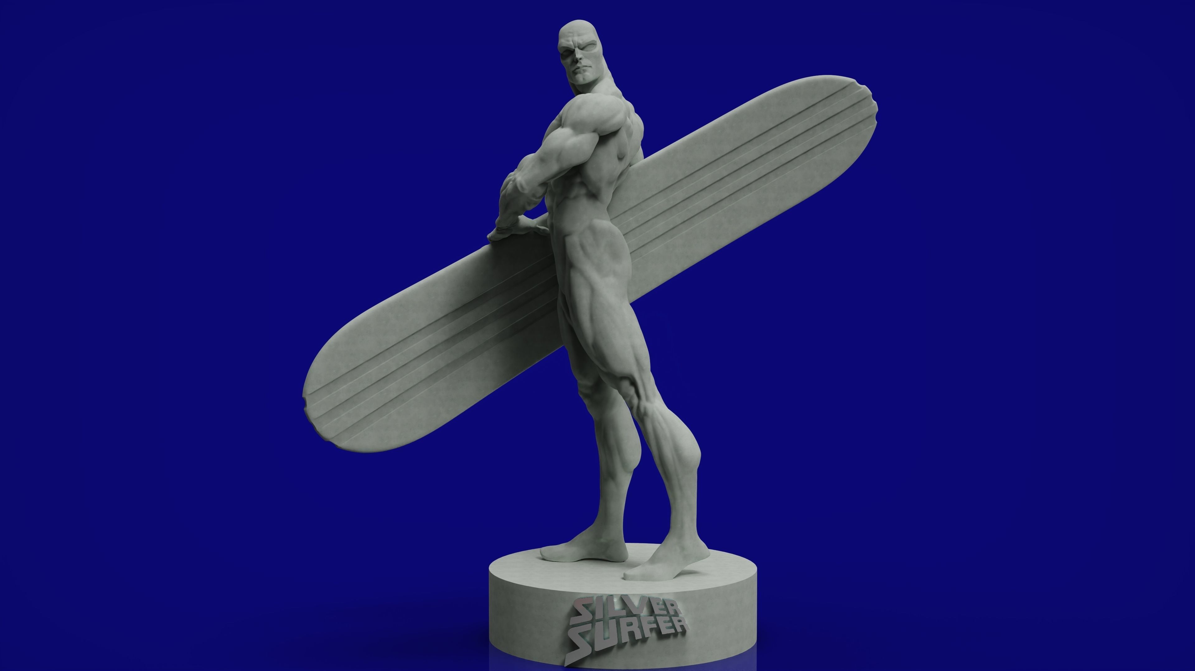 Silver Surfer 3D model 3D printable | CGTrader