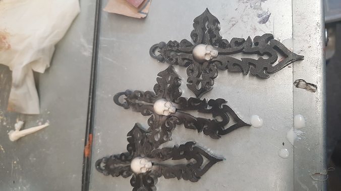 gothic cross 2 3D model 3D printable | CGTrader