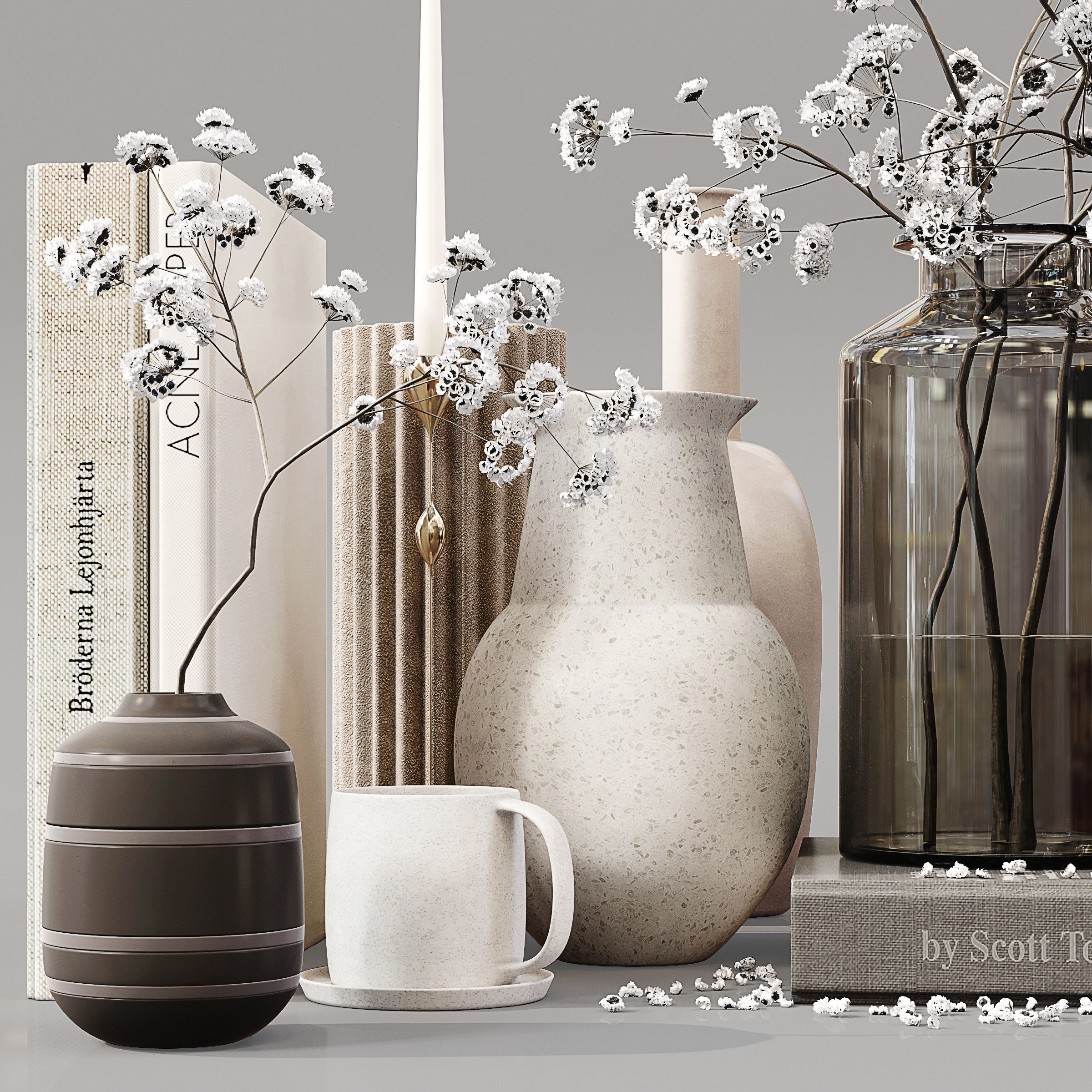 Decor Set 065 3d Model Cgtrader