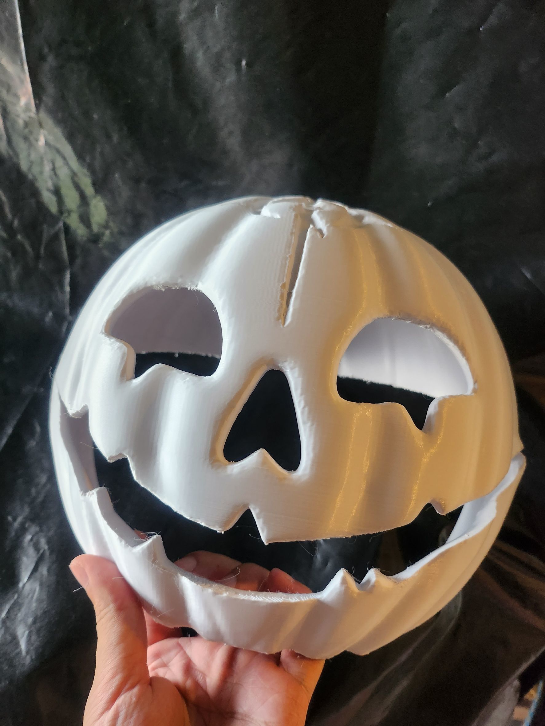 Fake mafty pumpkin helmet 3D model 3D printable | CGTrader