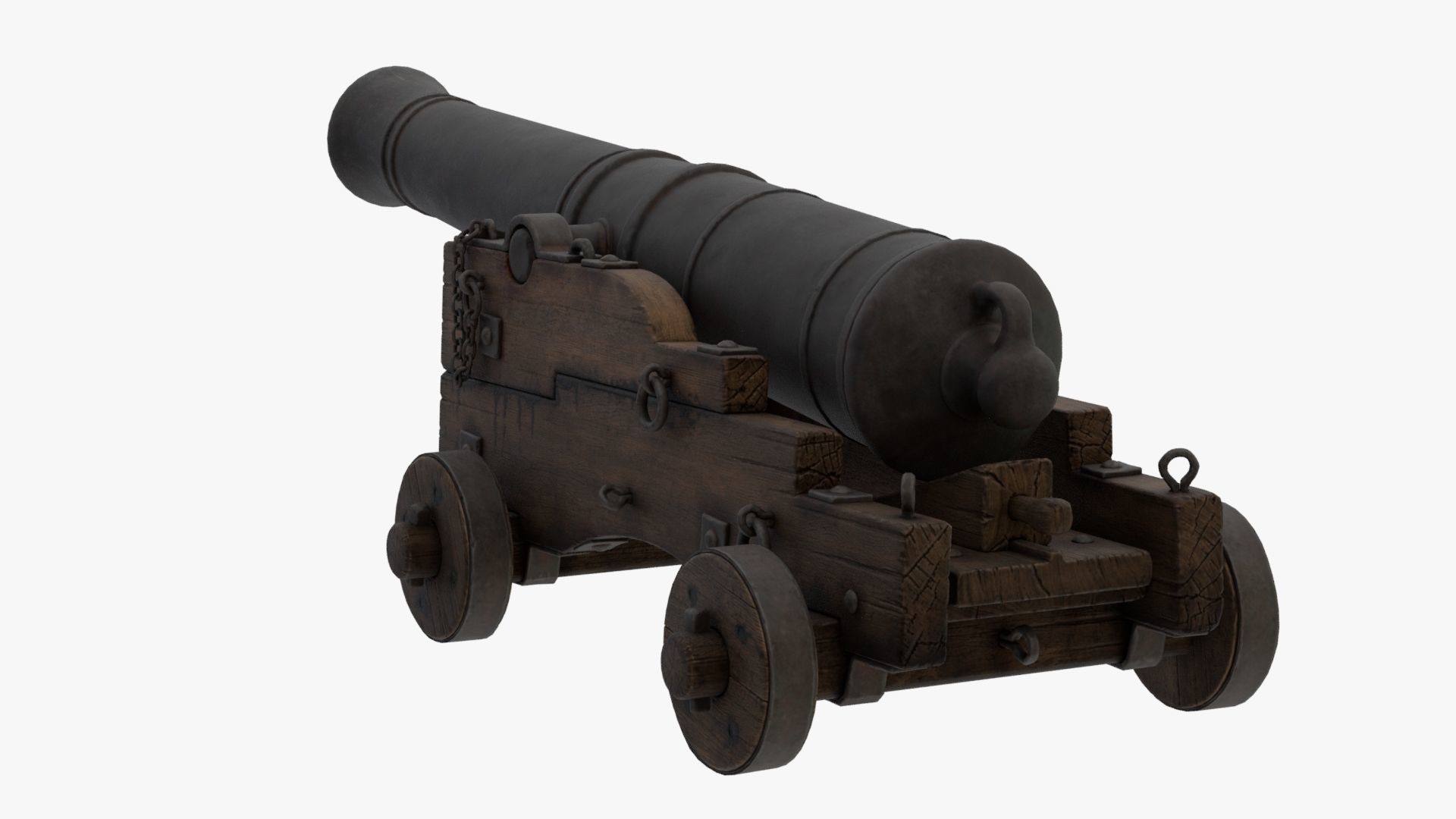3D model Realistic Medieval Cannon VR / AR / low-poly | CGTrader