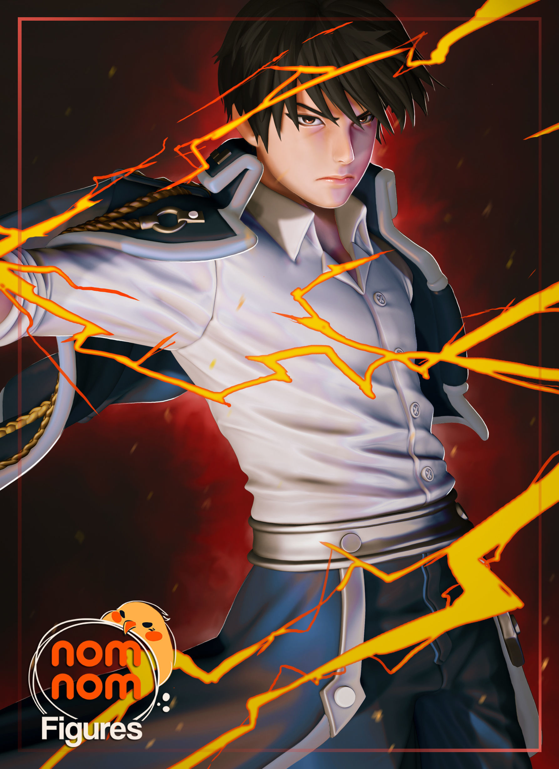 Roy Mustang - Fullmetal Alchemist 3D model 3D printable | CGTrader
