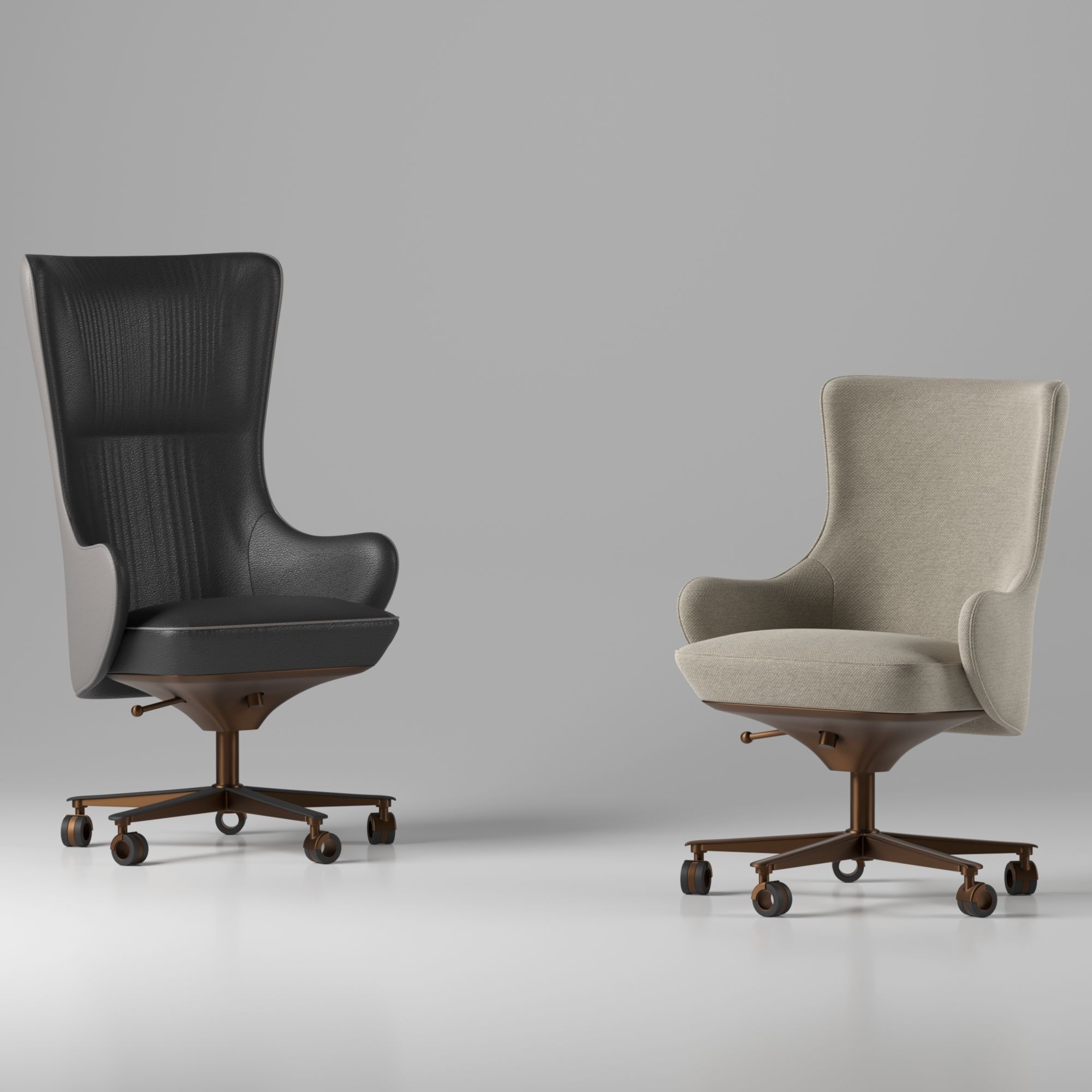 Genius wing chair Giorgetti 3D model | CGTrader