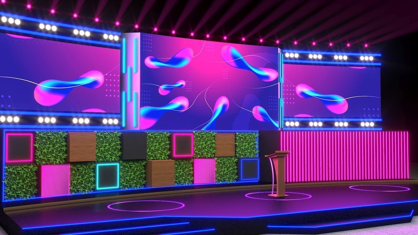 Virtual Stage 3D model | CGTrader