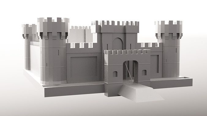 castel castle 3D model | CGTrader