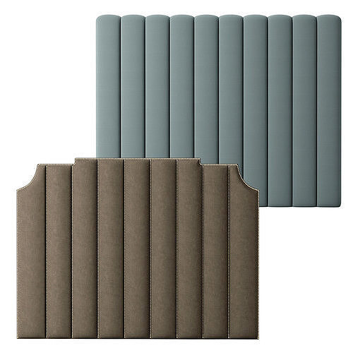 Headboard 5 two upholstered headboards 3D model | CGTrader