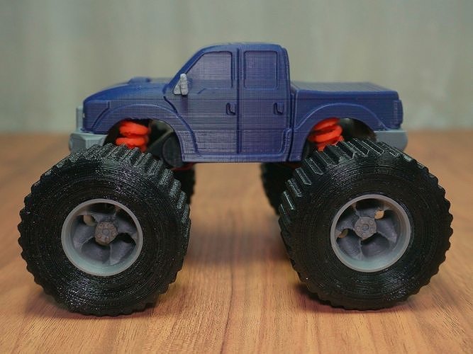 RC Monster Truck 1-32 Scale 3D model 3D printable | CGTrader