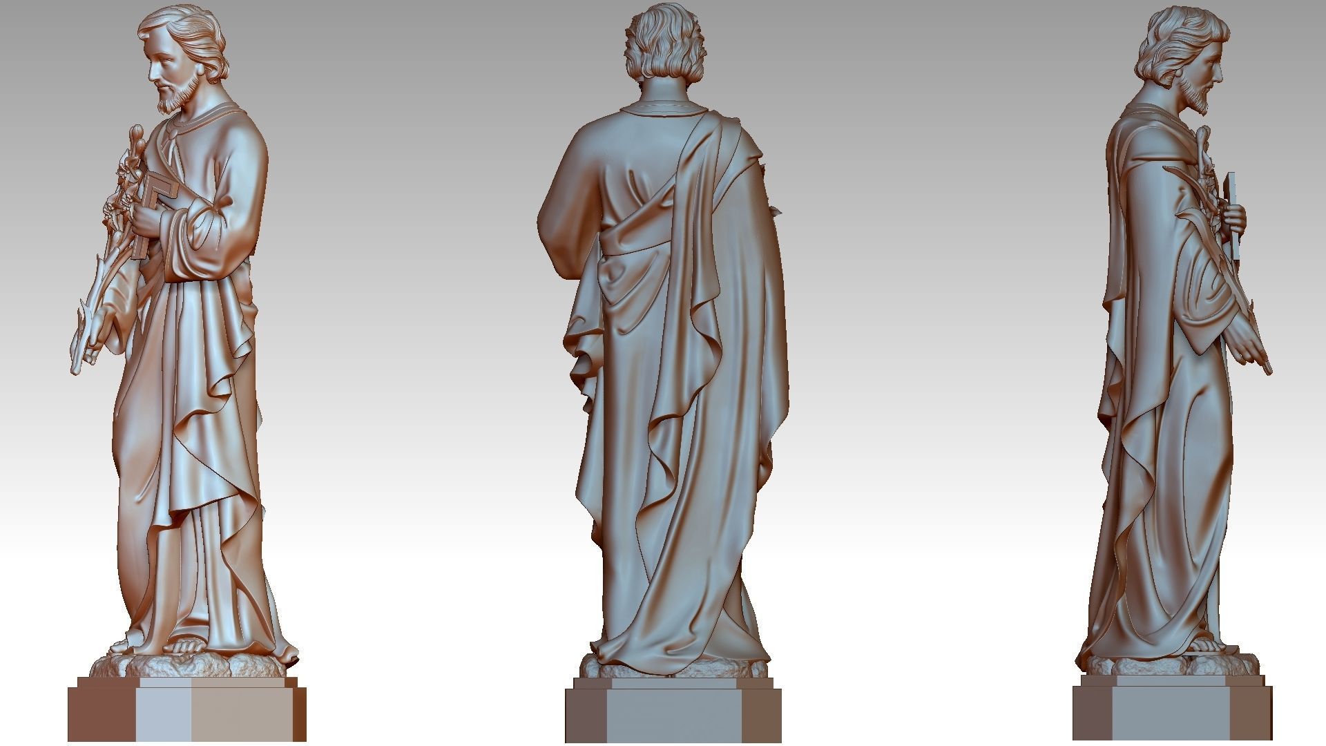 Saint Joseph 3D model 3D printable | CGTrader