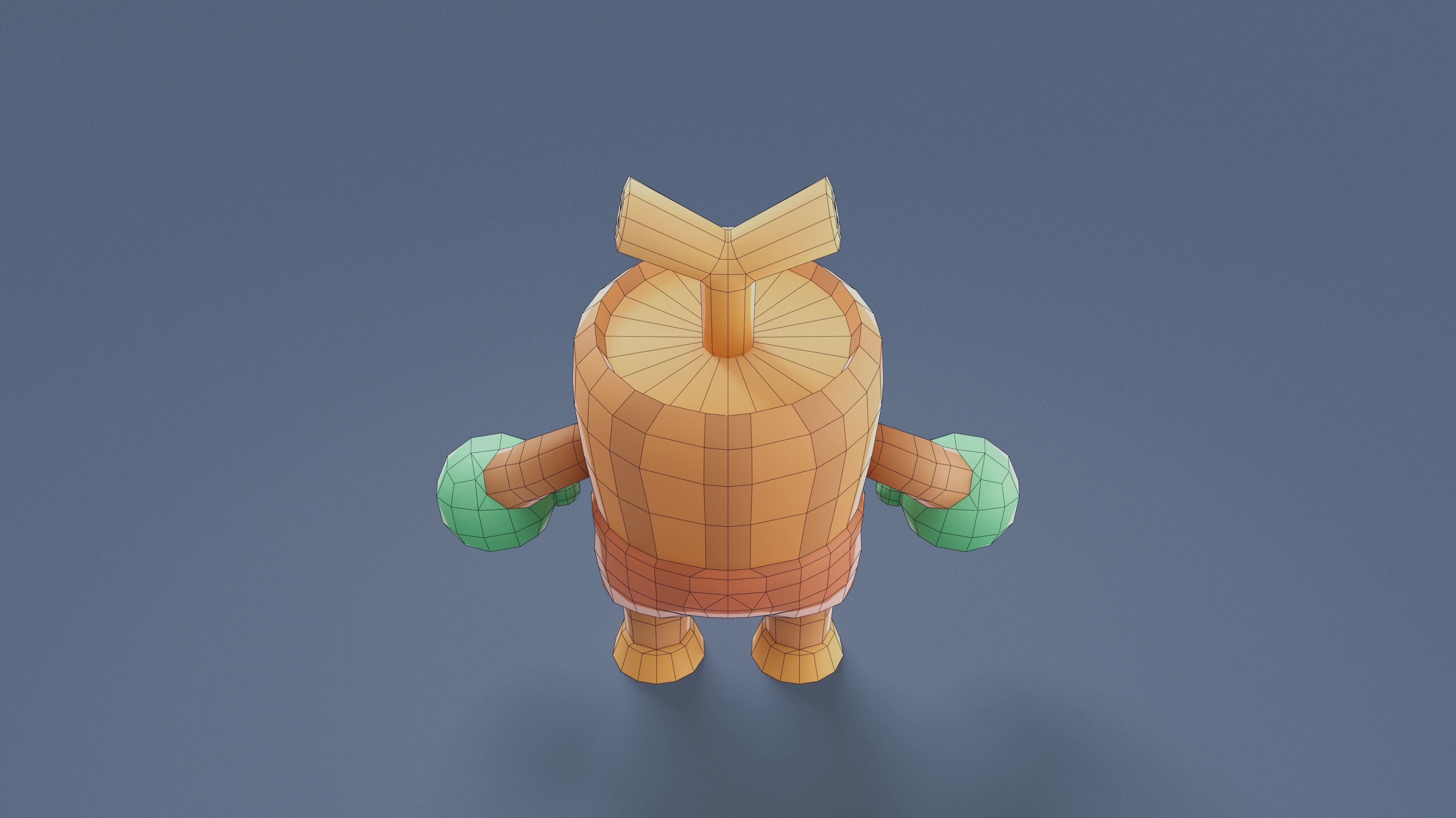 3D model Cartoon Characters - Small Stumpy Warrior VR / AR / low-poly ...
