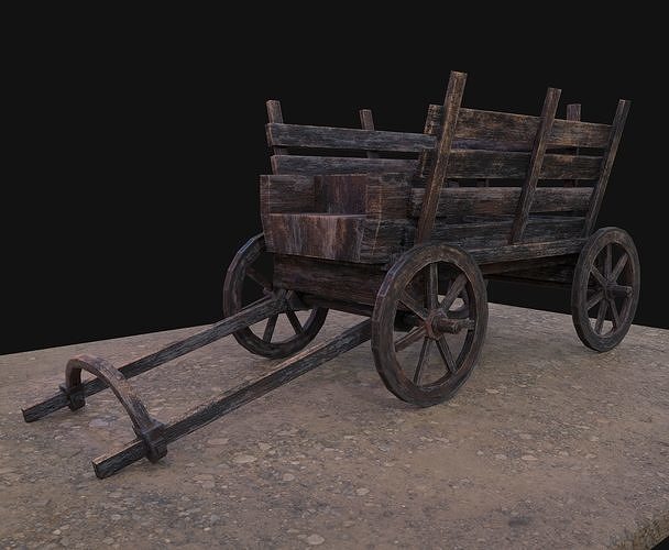 3D model Medieval Carriage VR / AR / low-poly | CGTrader