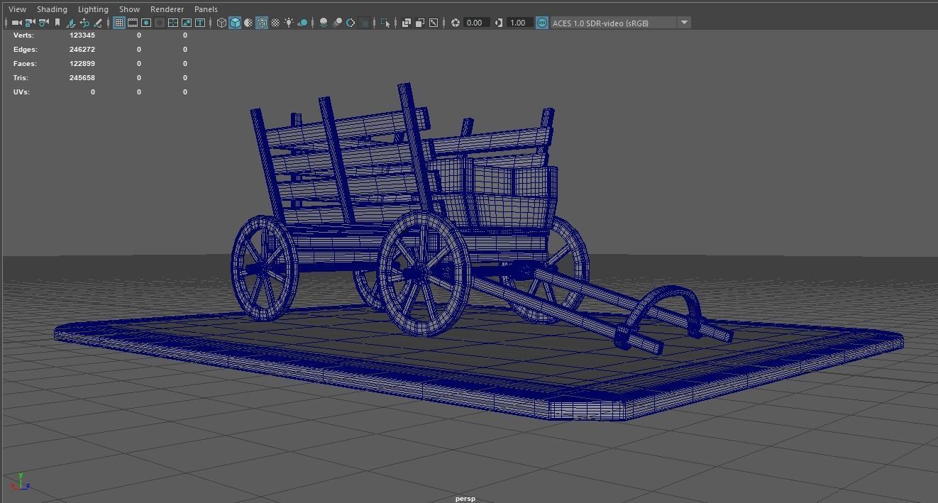 3D model Medieval Carriage VR / AR / low-poly | CGTrader