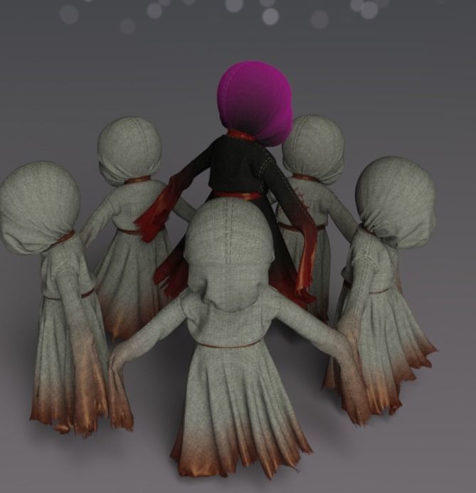 3D model Ghosts and balls halloweens VR / AR / low-poly | CGTrader