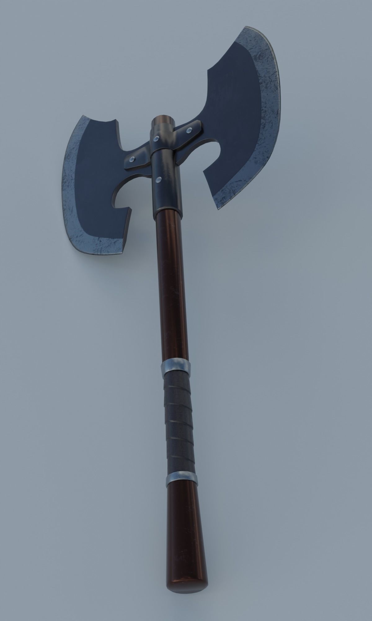 3D model Battle axe weapon low poly PBR 3D model VR / AR / low-poly ...