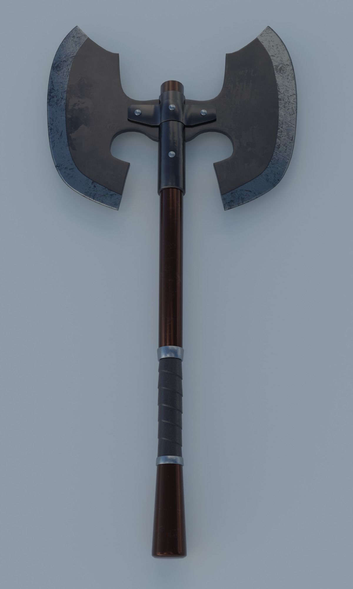 3D model Battle axe weapon low poly PBR 3D model VR / AR / low-poly ...