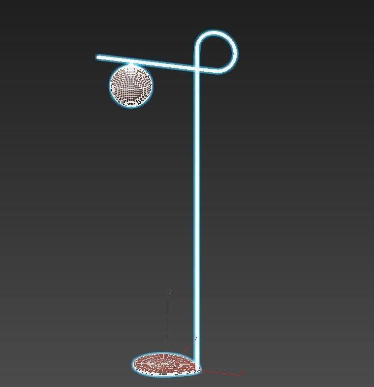 NODE Floor lamp 3D model | CGTrader