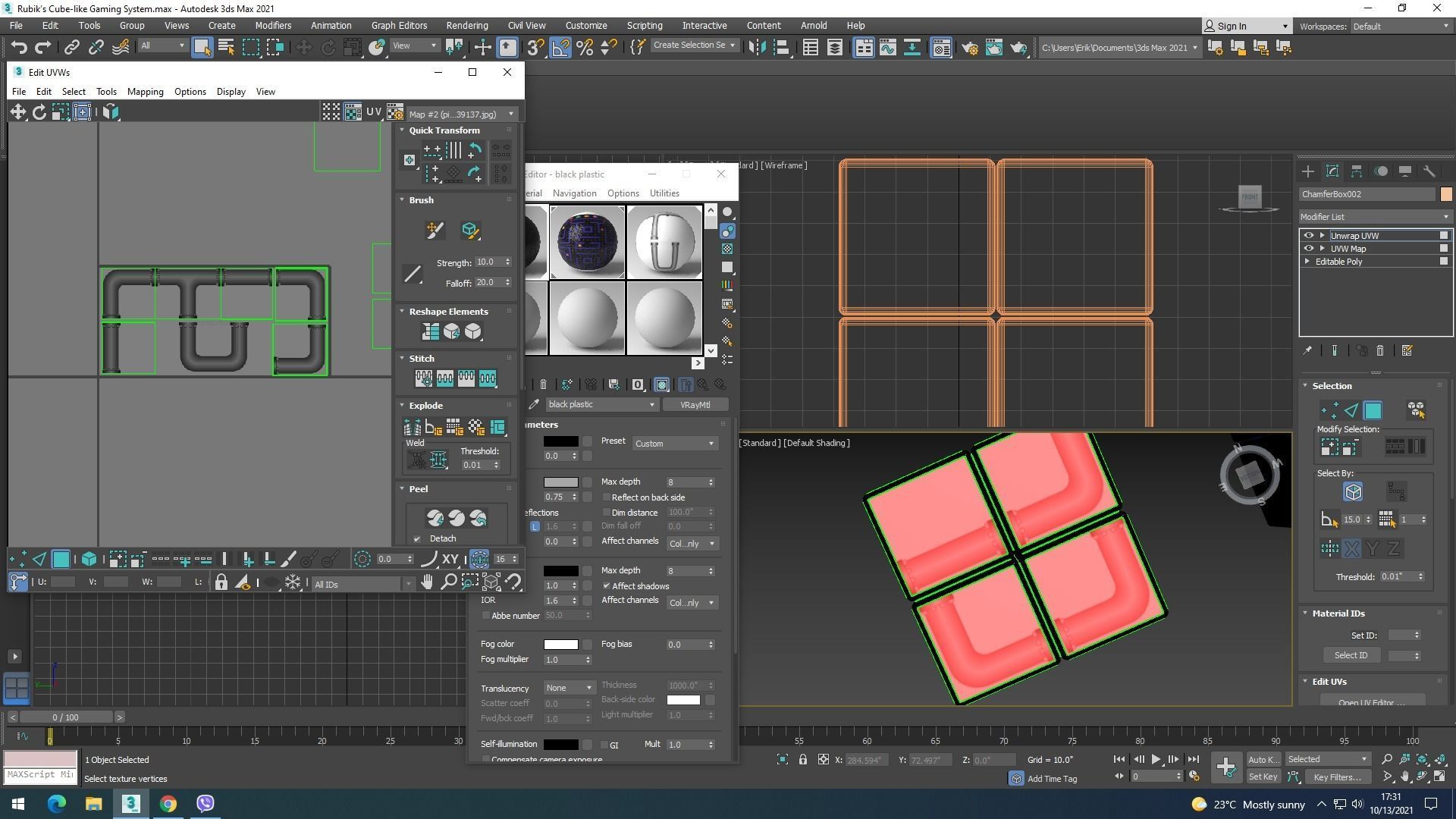 Rubiks Cube Like Gaming System 3D model | CGTrader