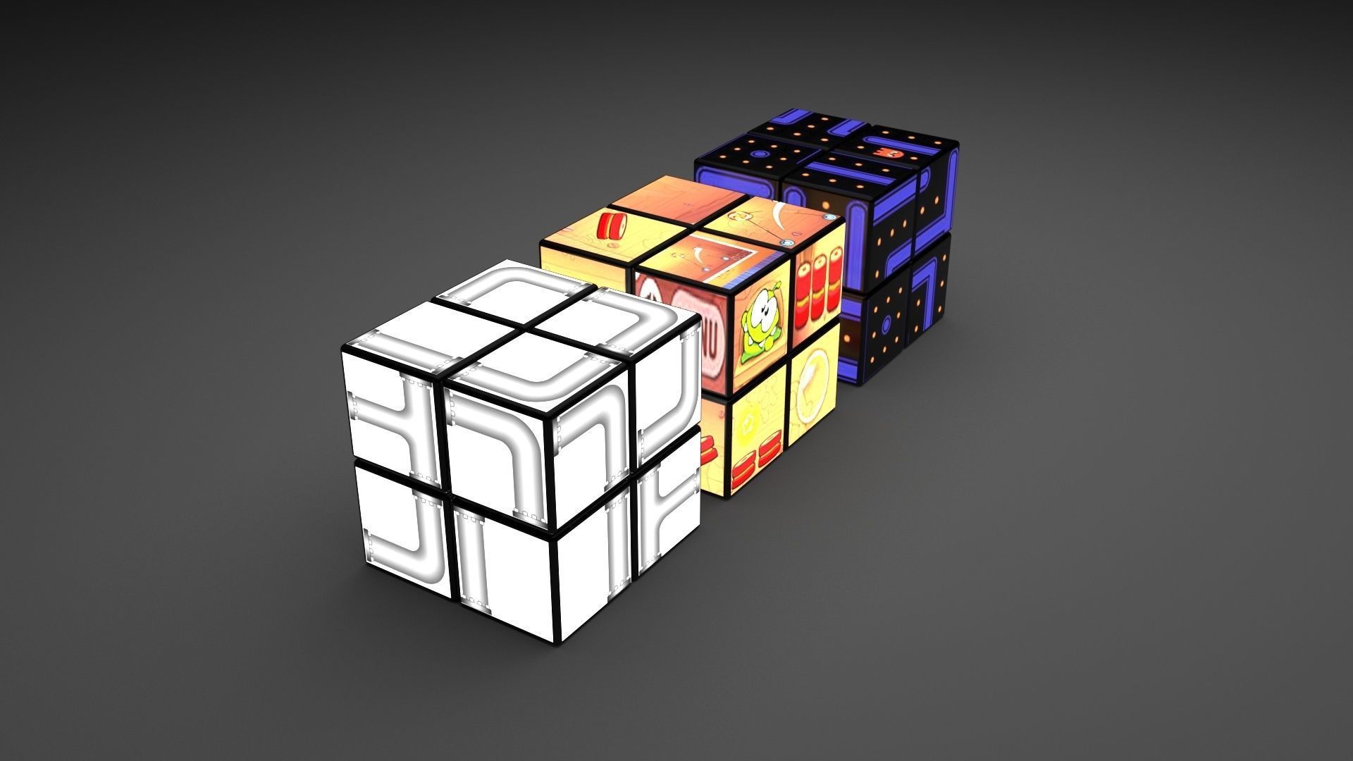 Rubiks Cube Like Gaming System 3D model | CGTrader