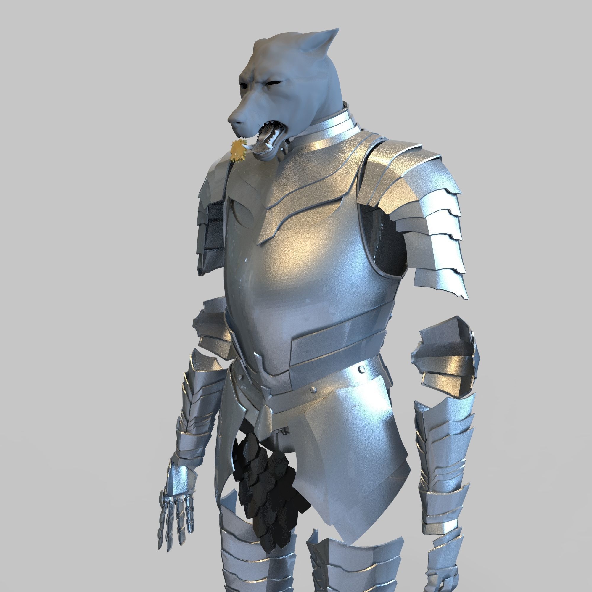 Blaidd Elden Ring Full Body Wearable Armor with Mask and Sword 3D model ...