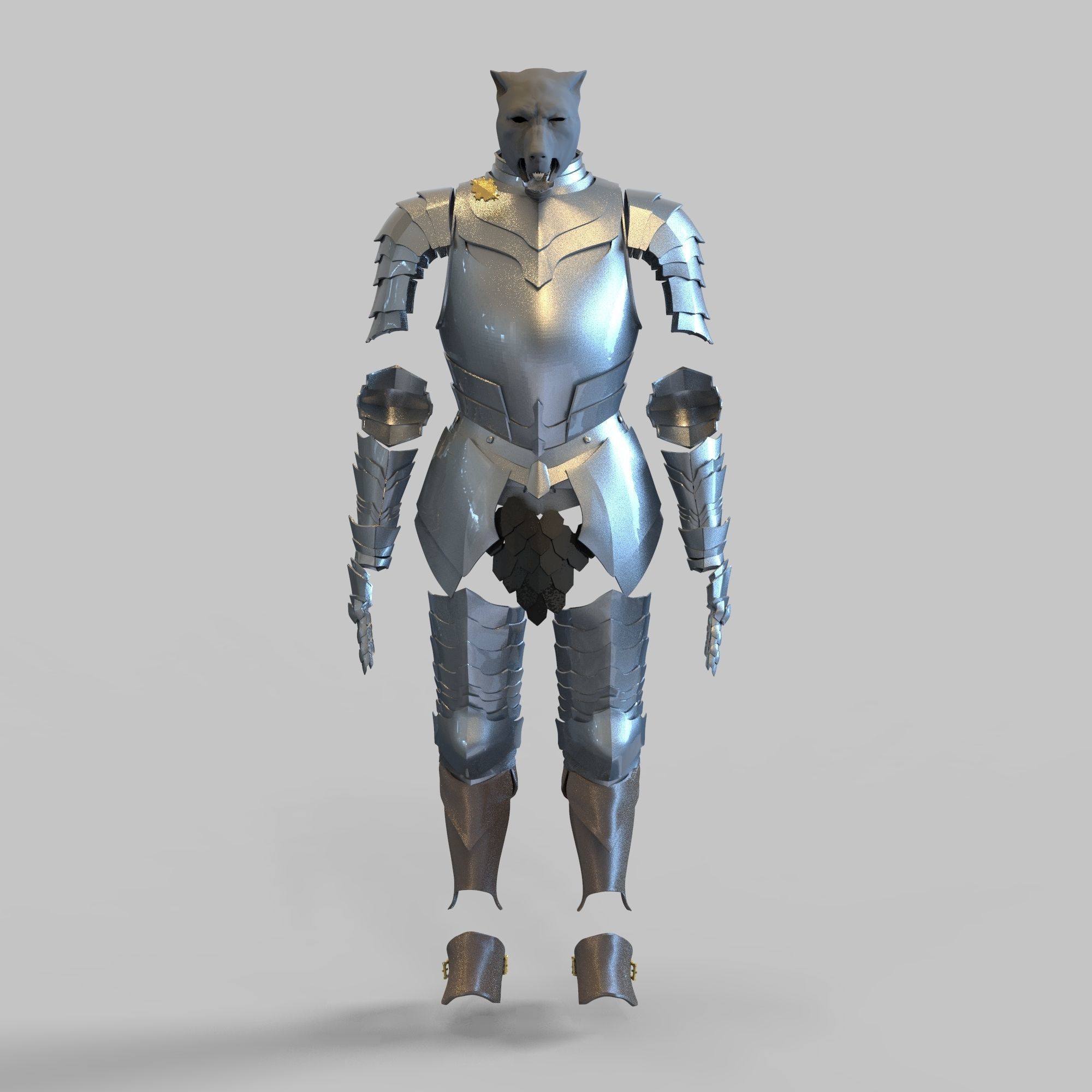 Blaidd Elden Ring Full Body Wearable Armor with Mask and Sword 3D model ...