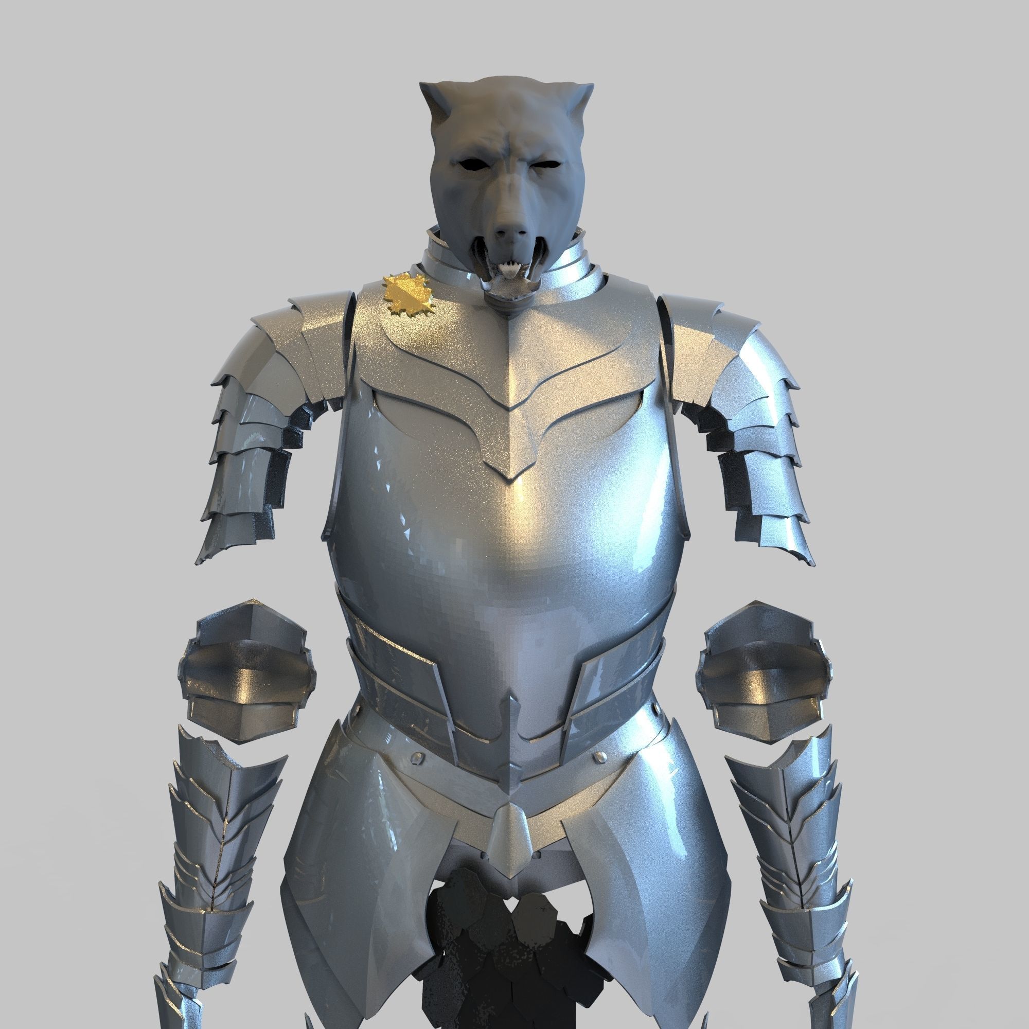 Blaidd Elden Ring Full Body Wearable Armor with Mask and Sword 3D model ...