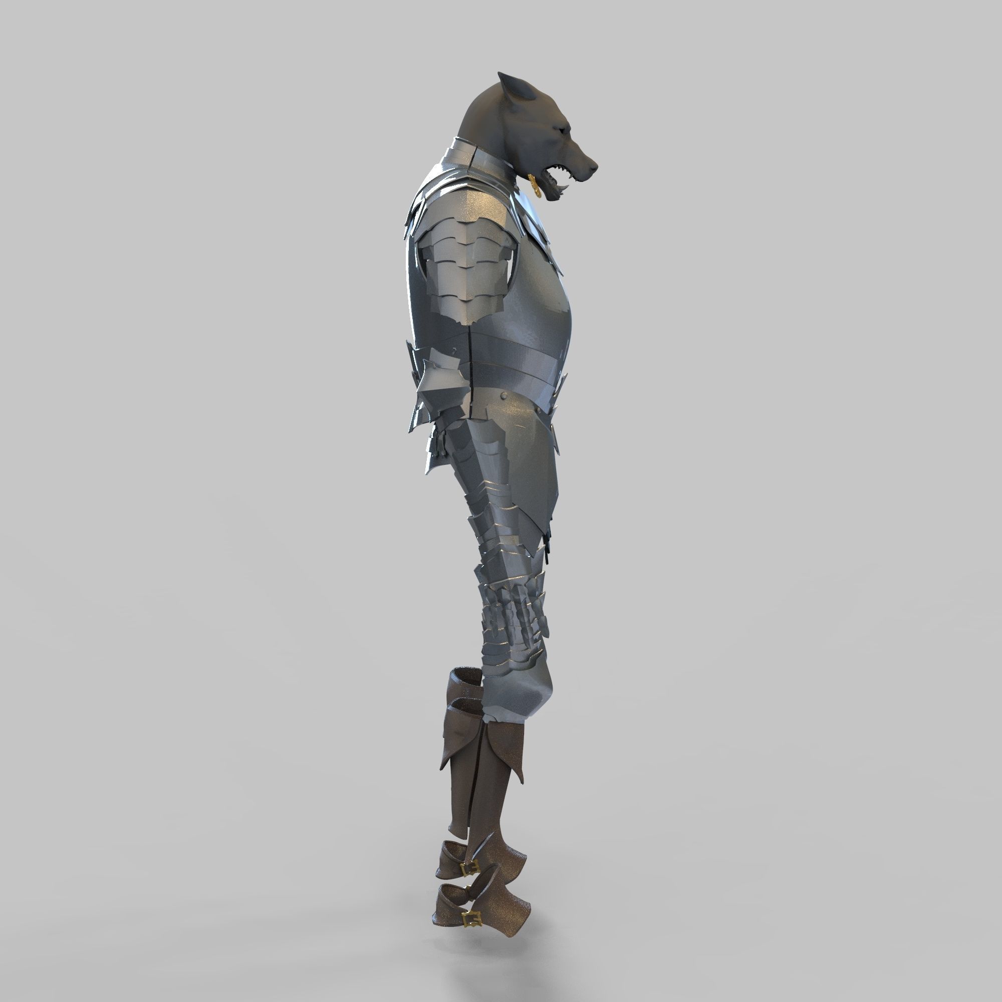 Blaidd Elden Ring Full Body Wearable Armor with Mask and Sword 3D model ...