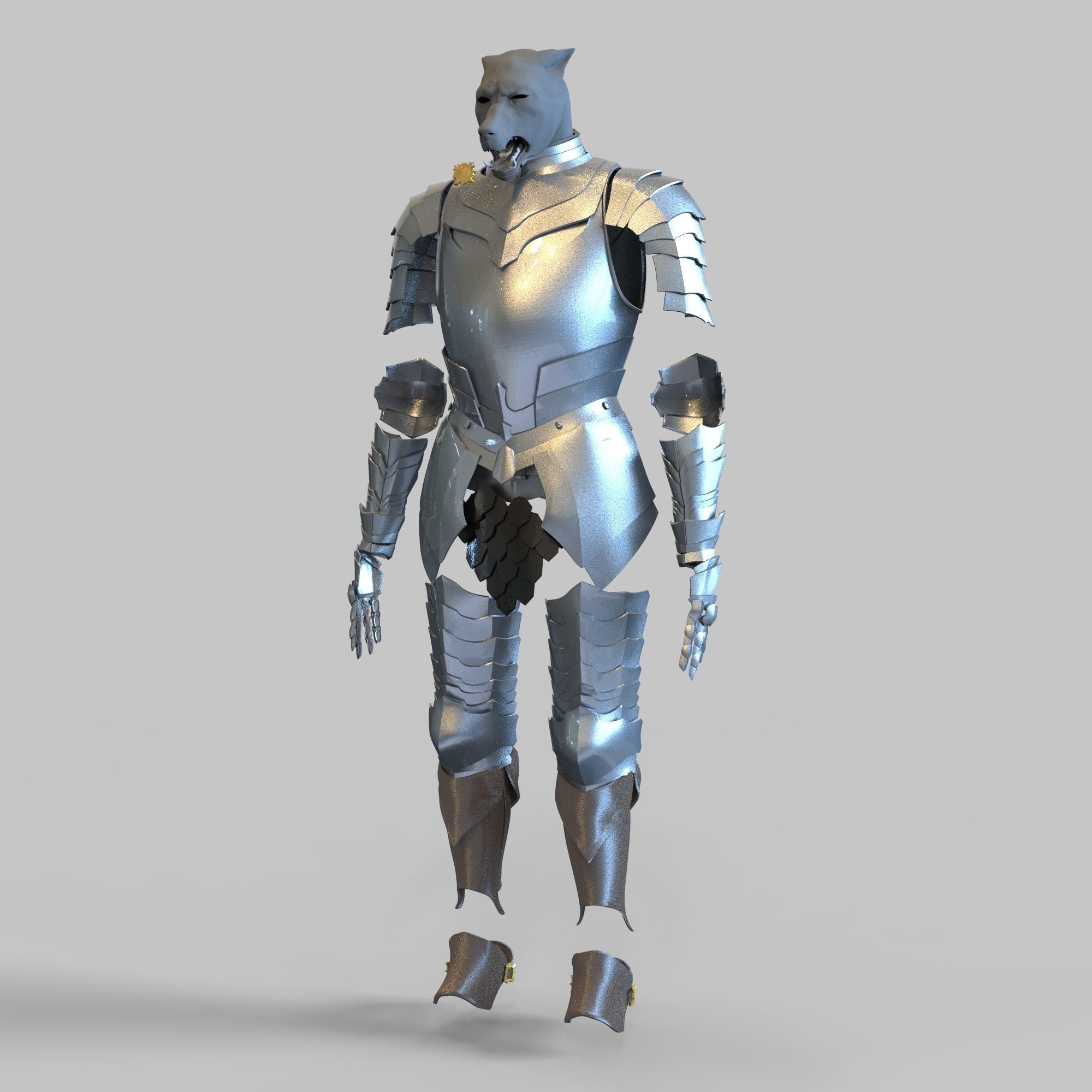 Blaidd Elden Ring Full Body Wearable Armor with Mask and Sword 3D model ...