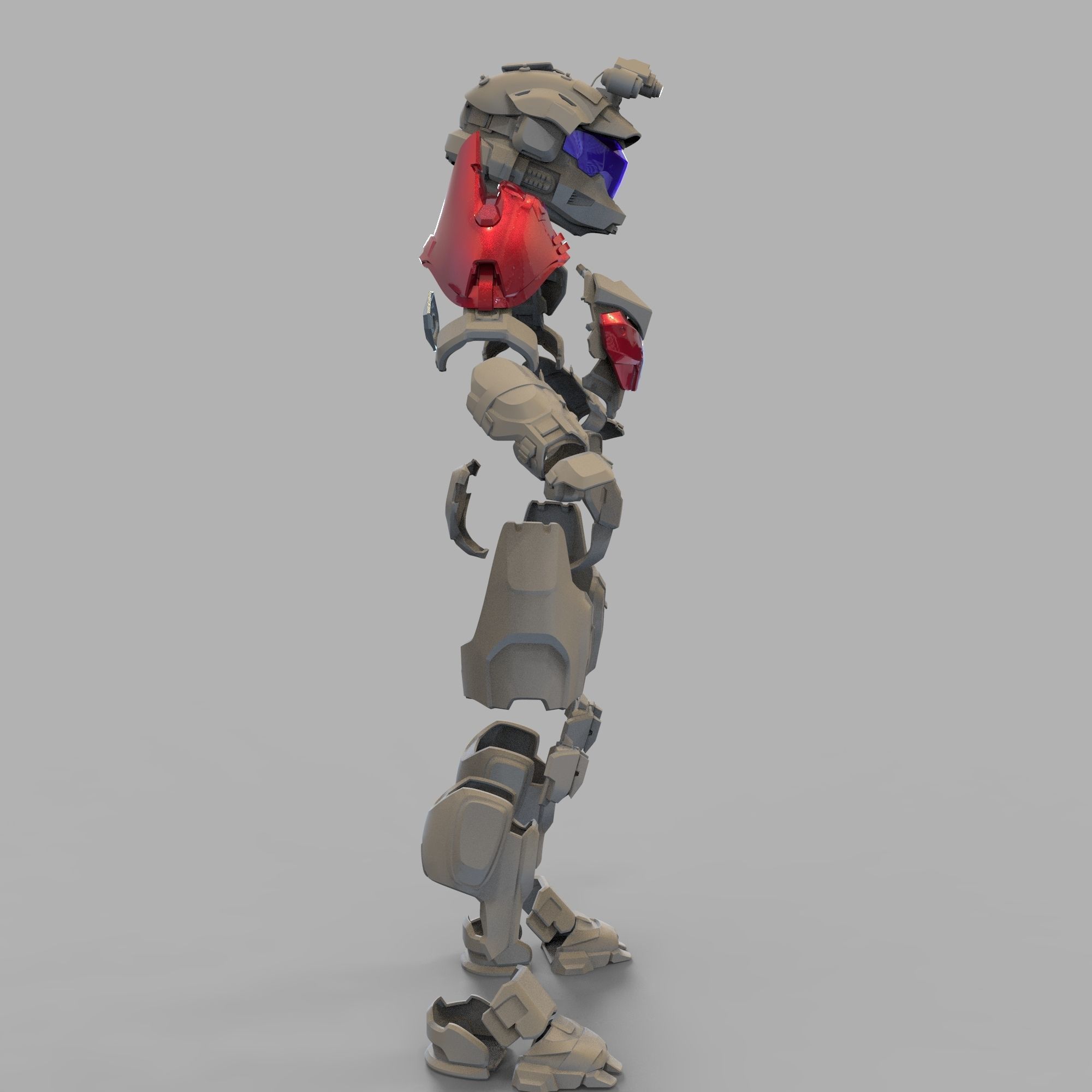 Halo Infinite Lone Wolf Hieu Dinh Full Body Armor with Helmet 3D model ...