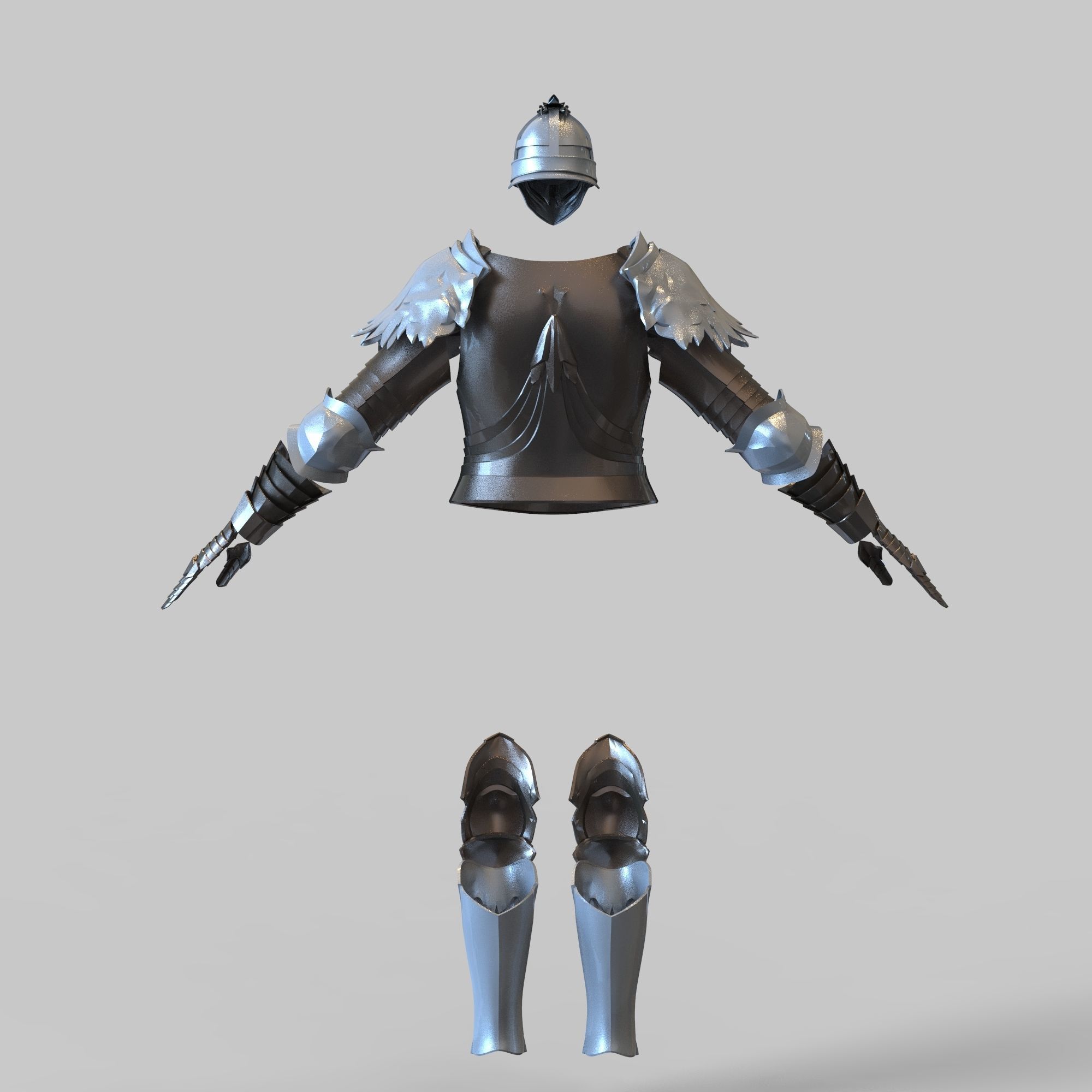 Raging Wolf Elden Ring Full Body Wearable Armor with Sword 3D model 3D ...