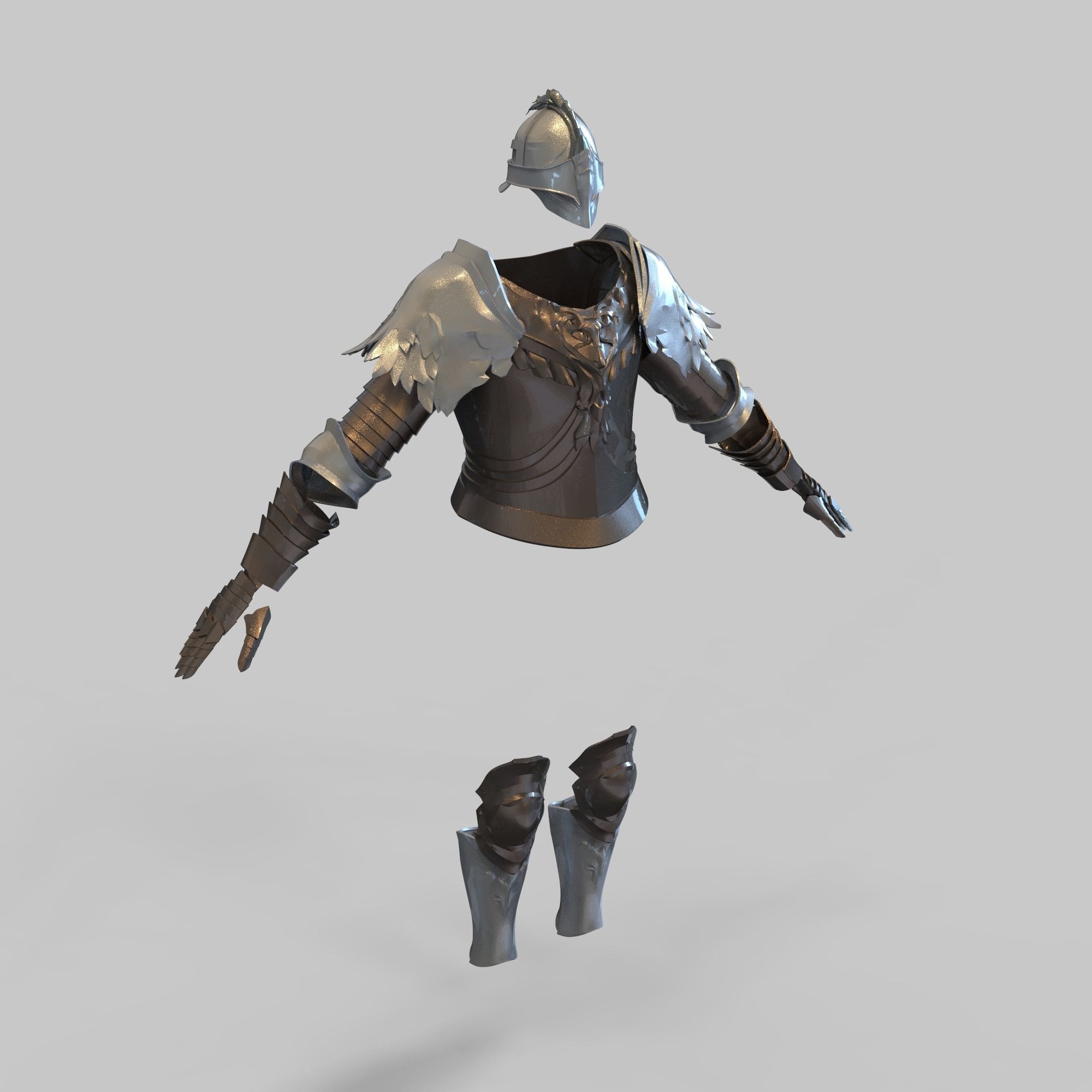 Raging Wolf Elden Ring Full Body Wearable Armor with Sword 3D model 3D ...