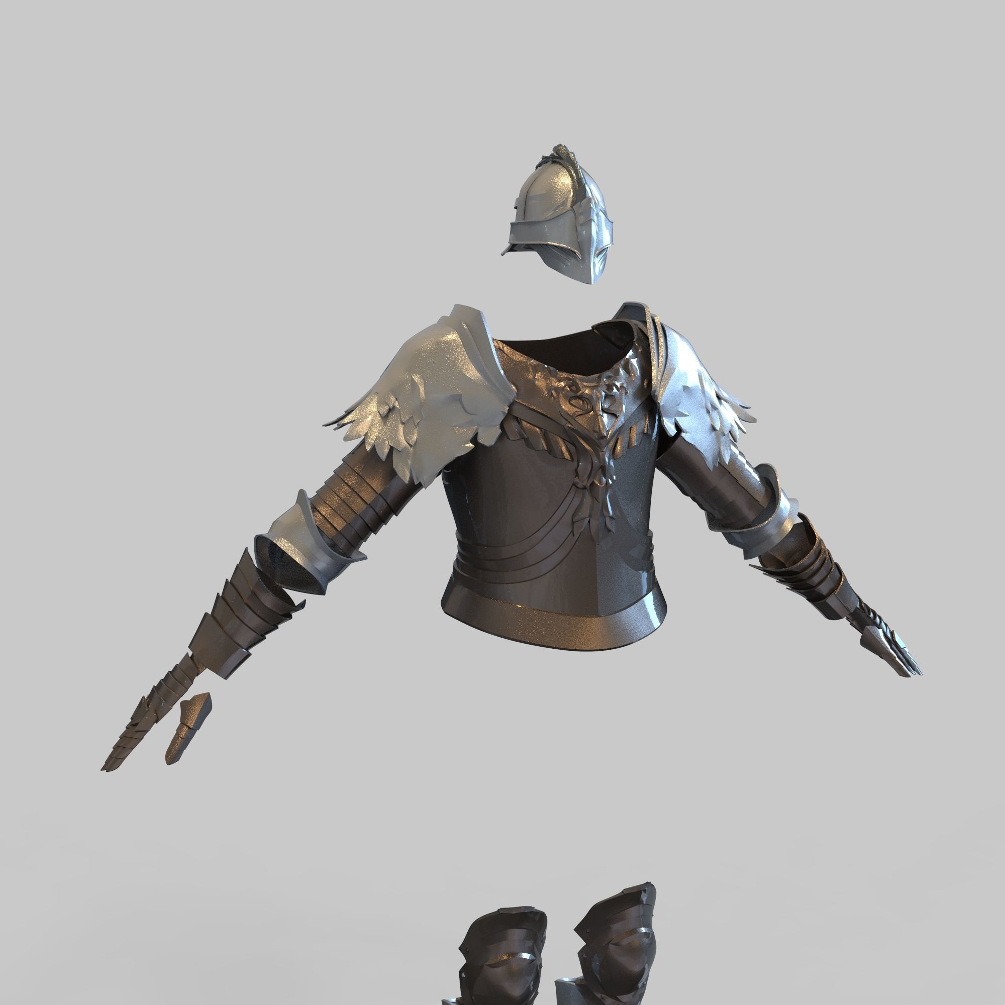 Raging Wolf Elden Ring Full Body Wearable Armor with Sword 3D model 3D ...