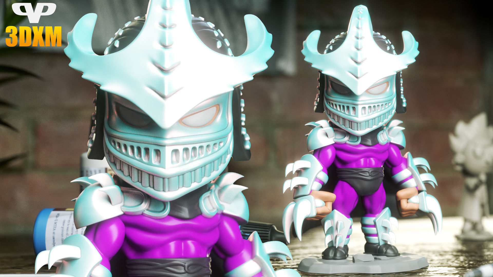 Super Shredder Chibi STL for 3D Printing ChibiSTL 3DXM 3D model 3D ...