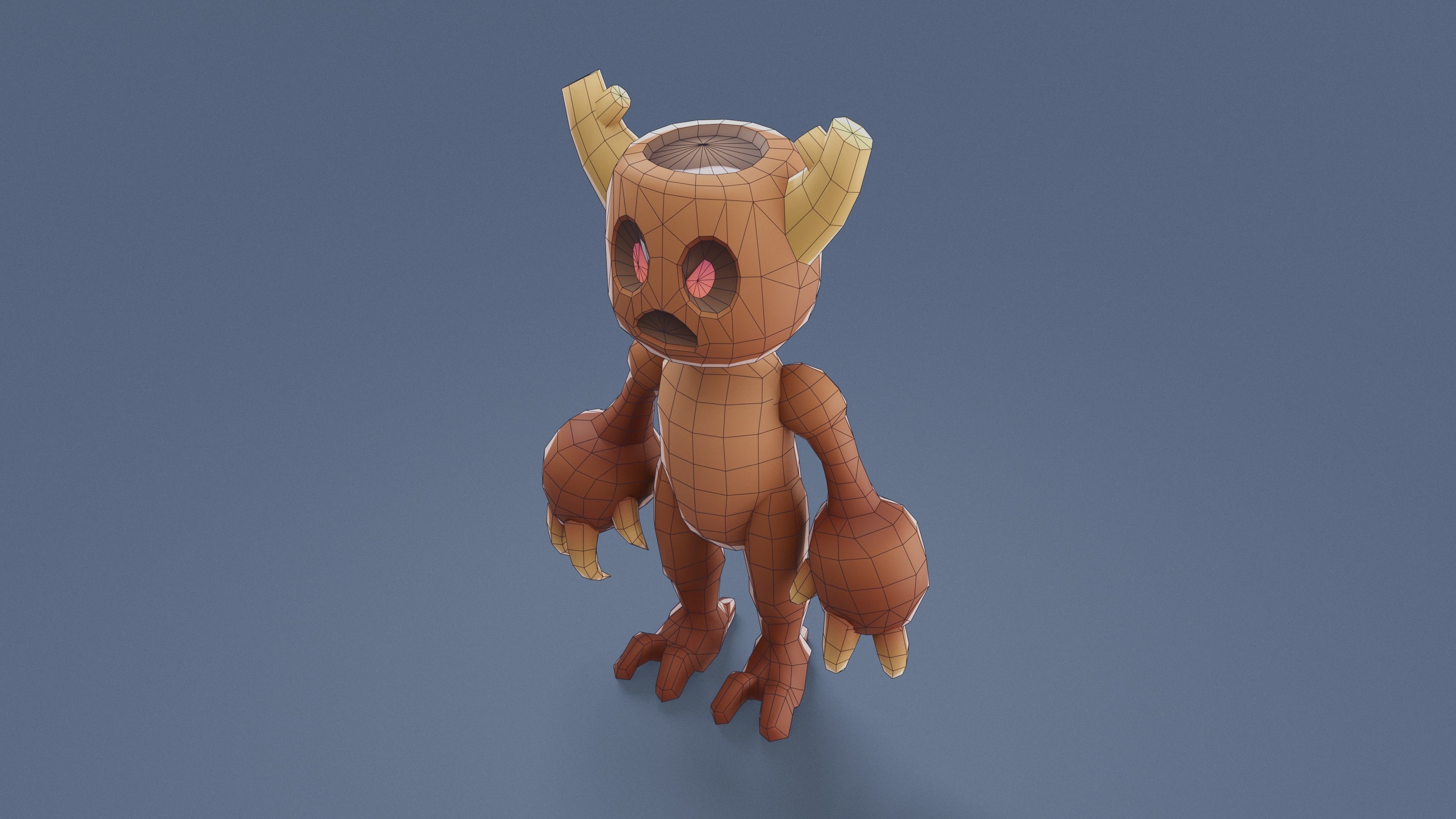 3D model Cartoon Characters - Evolution Woody Warrior VR / AR / low ...