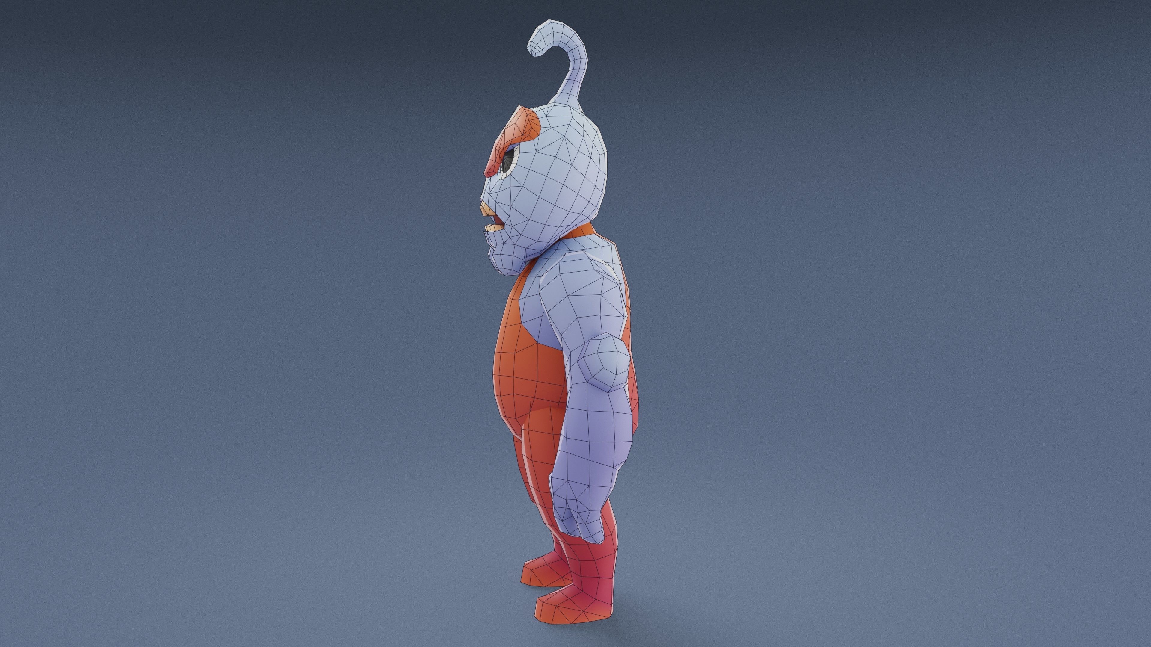 3D model Cartoon Characters - Medium Wrestler Warrior VR / AR / low ...