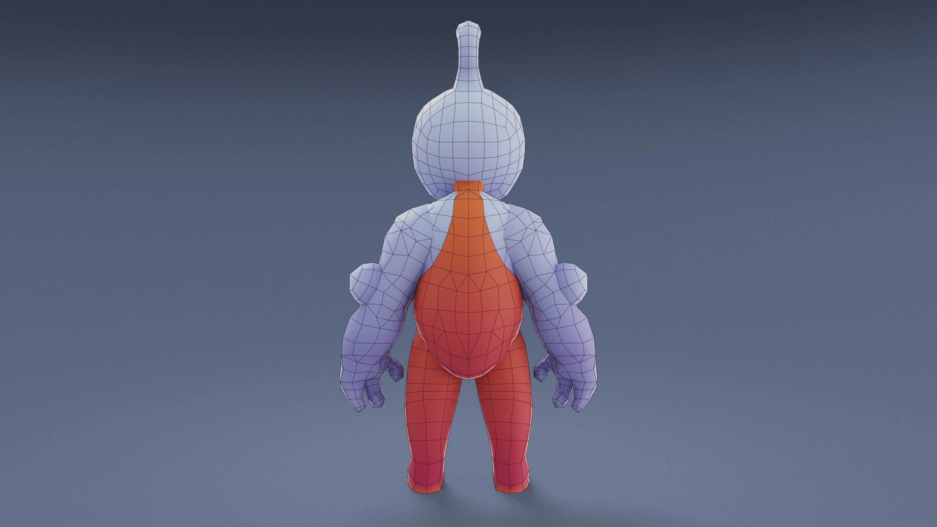 3D model Cartoon Characters - Medium Wrestler Warrior VR / AR / low ...