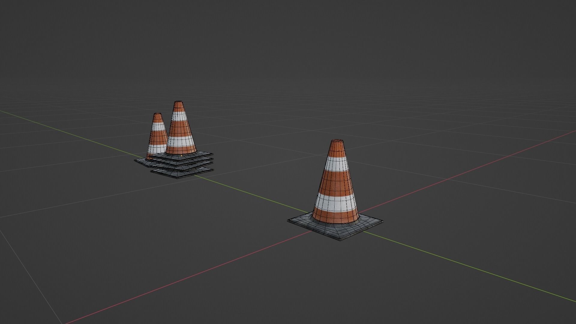 Cone street - traffic Realistic free VR / AR / low-poly 3D model | CGTrader