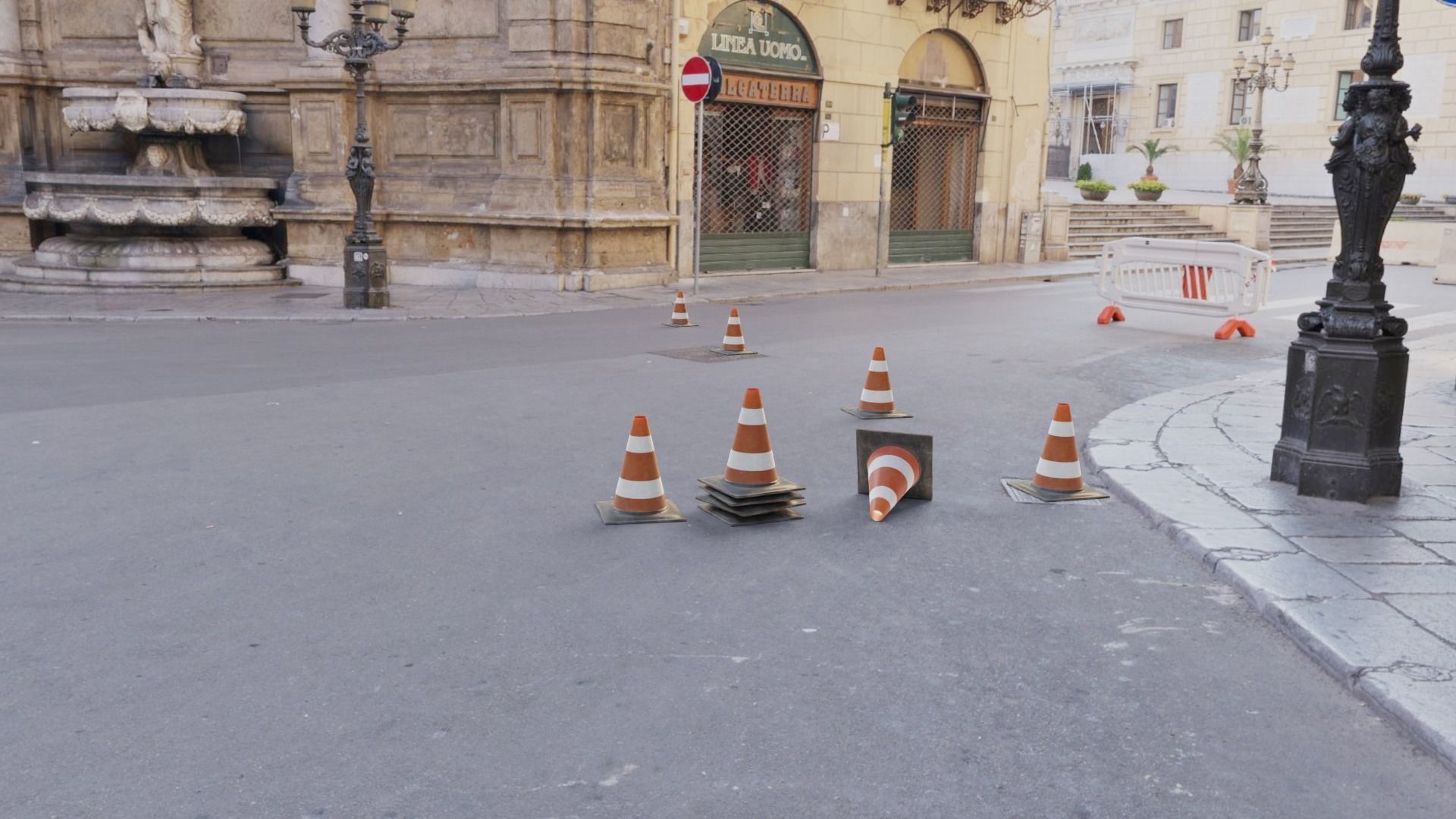 Cone street - traffic Realistic free VR / AR / low-poly 3D model | CGTrader