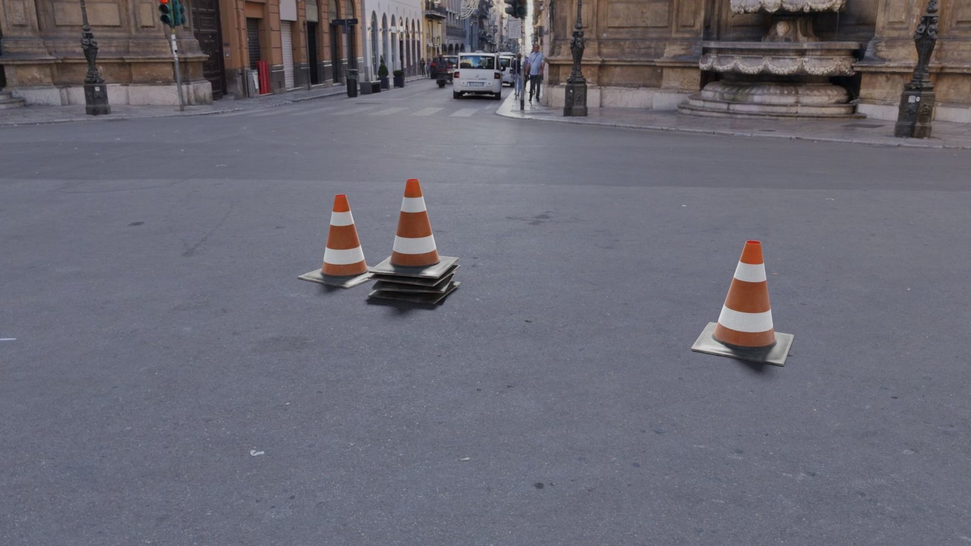 Cone street - traffic Realistic free VR / AR / low-poly 3D model | CGTrader