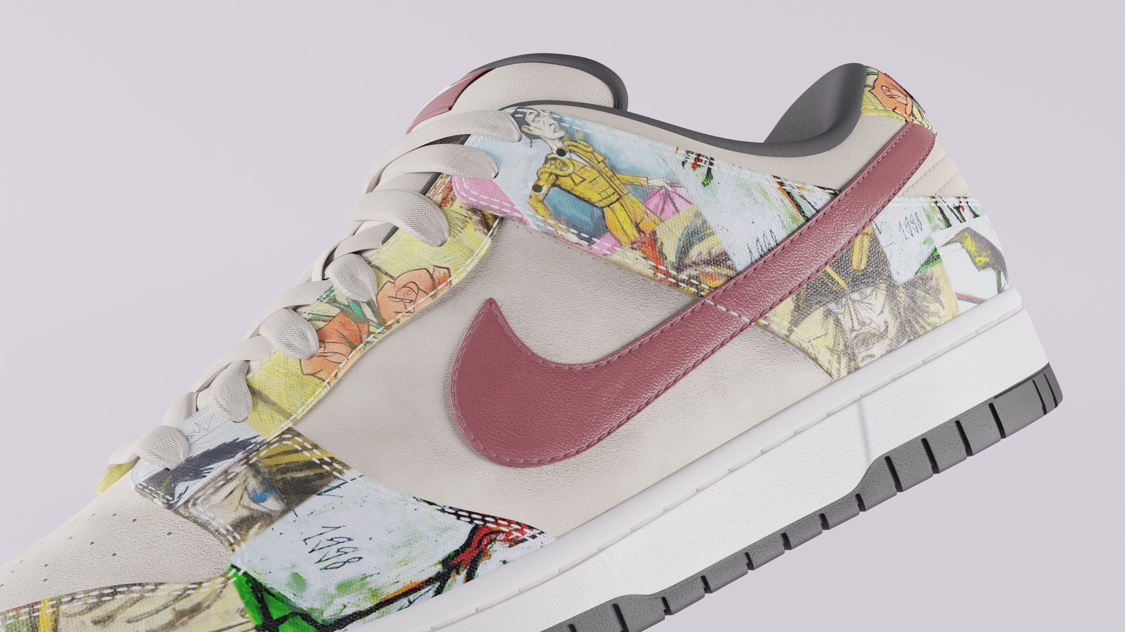 3D model Nike Dunk SB Pro Paris VR / AR / low-poly | CGTrader