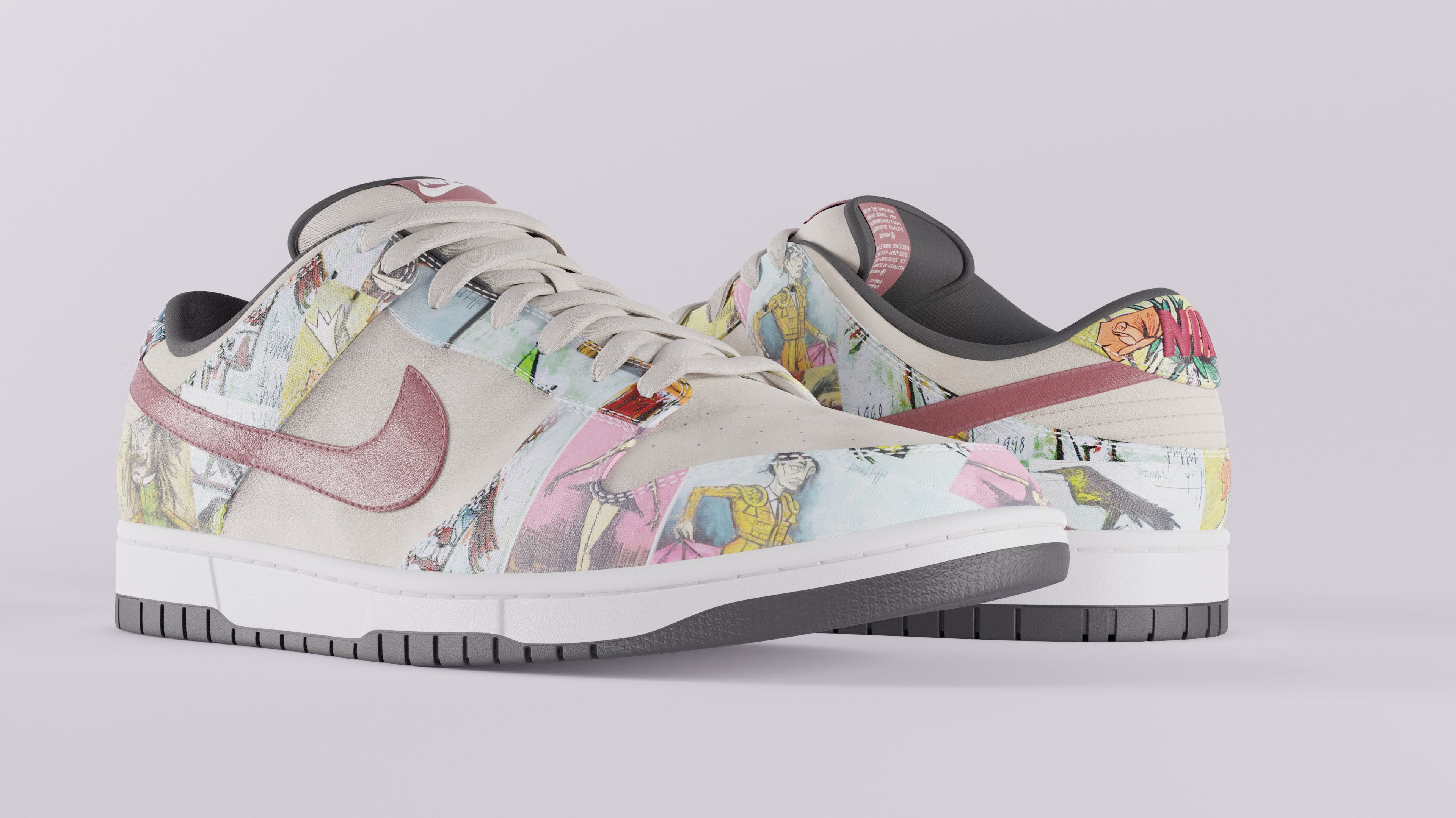 3D model Nike Dunk SB Pro Paris VR / AR / low-poly | CGTrader