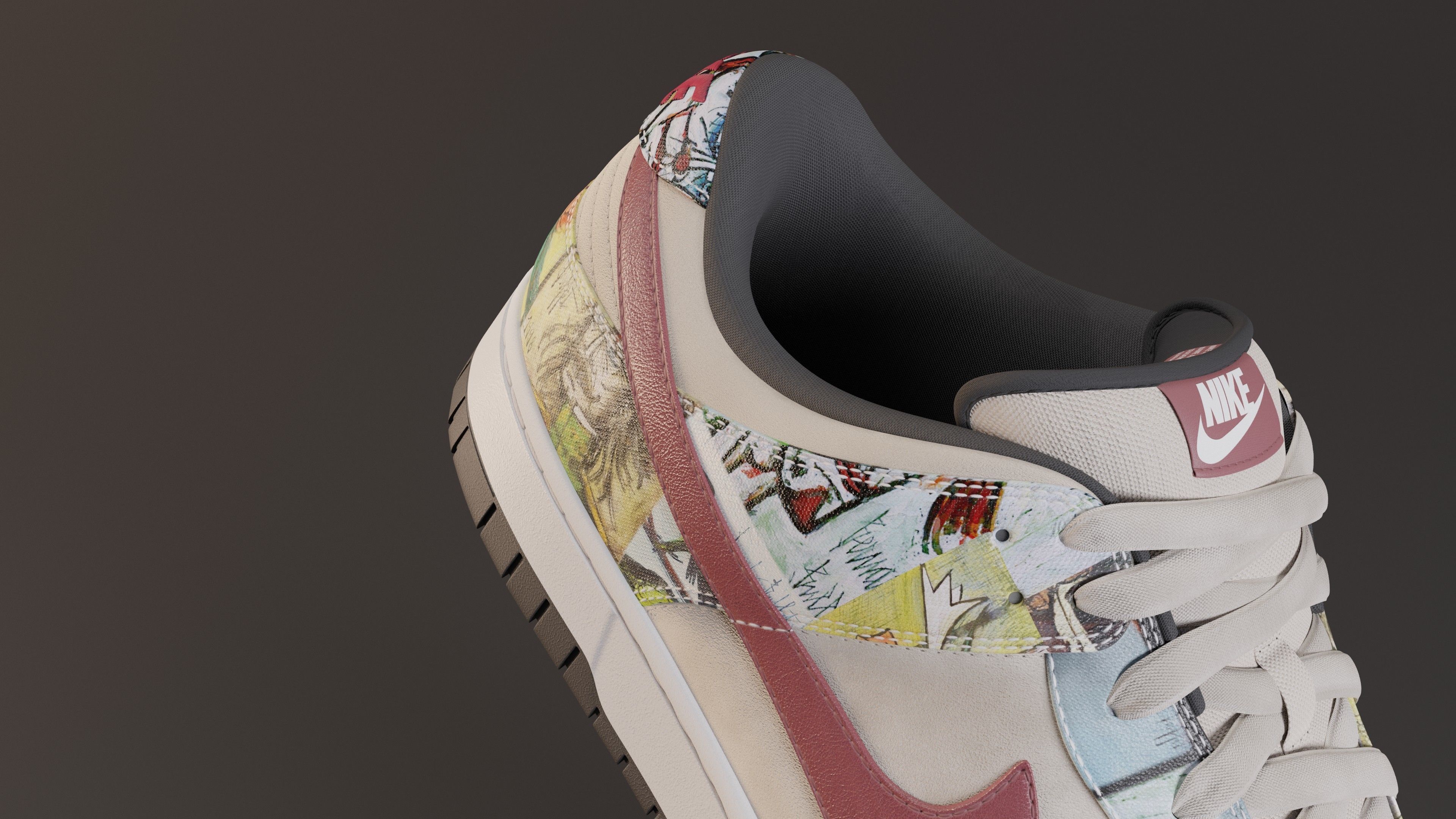 3D model Nike Dunk SB Pro Paris VR / AR / low-poly | CGTrader
