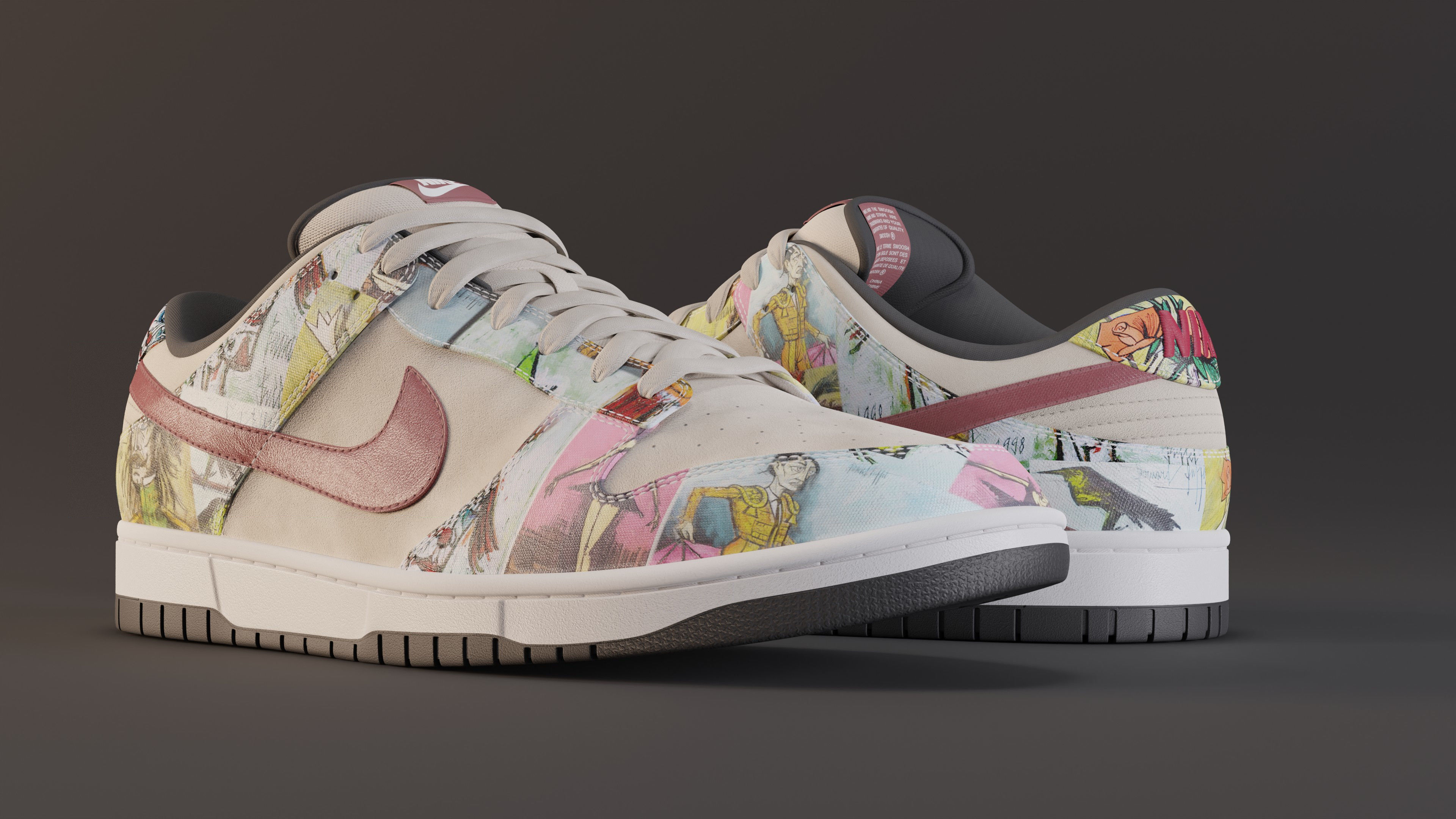 3D model Nike Dunk SB Pro Paris VR / AR / low-poly | CGTrader