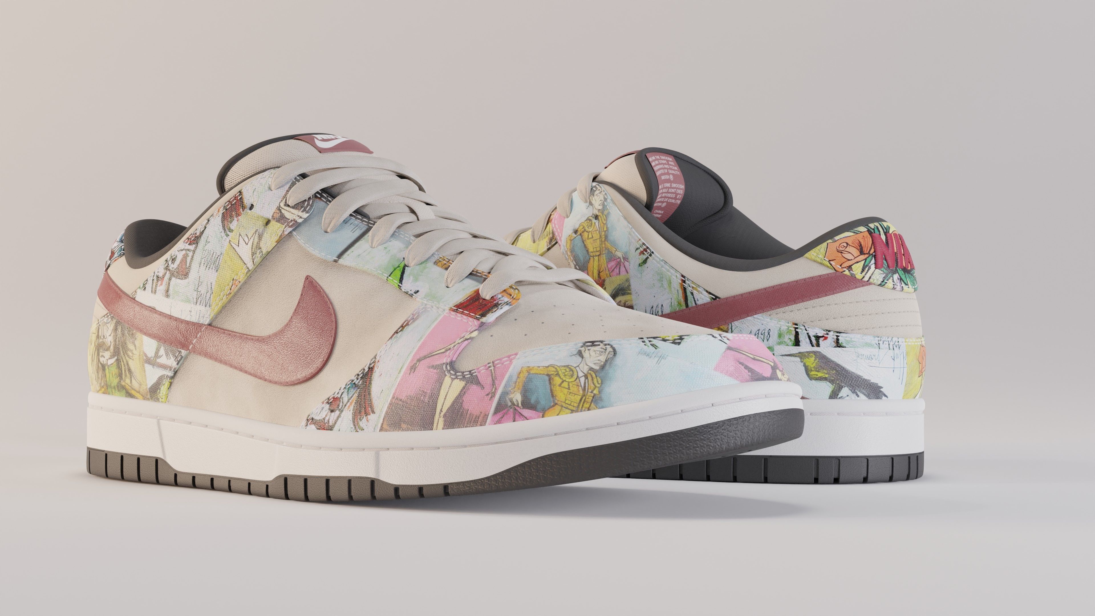 3D model Nike Dunk SB Pro Paris VR / AR / low-poly | CGTrader