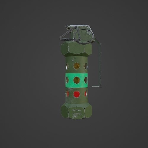 Stun grenade 3D model | CGTrader