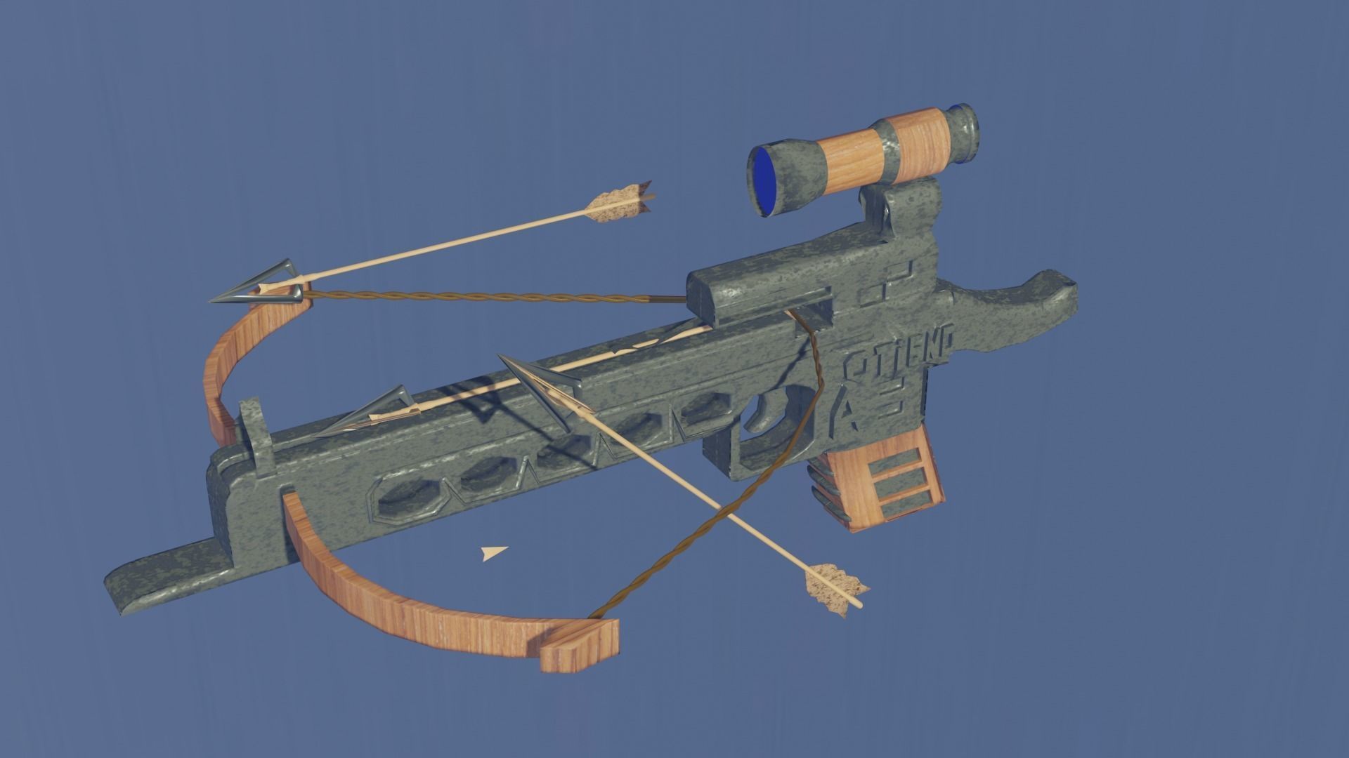 3D model zombie crossbow and pistol arrow VR / AR / low-poly | CGTrader