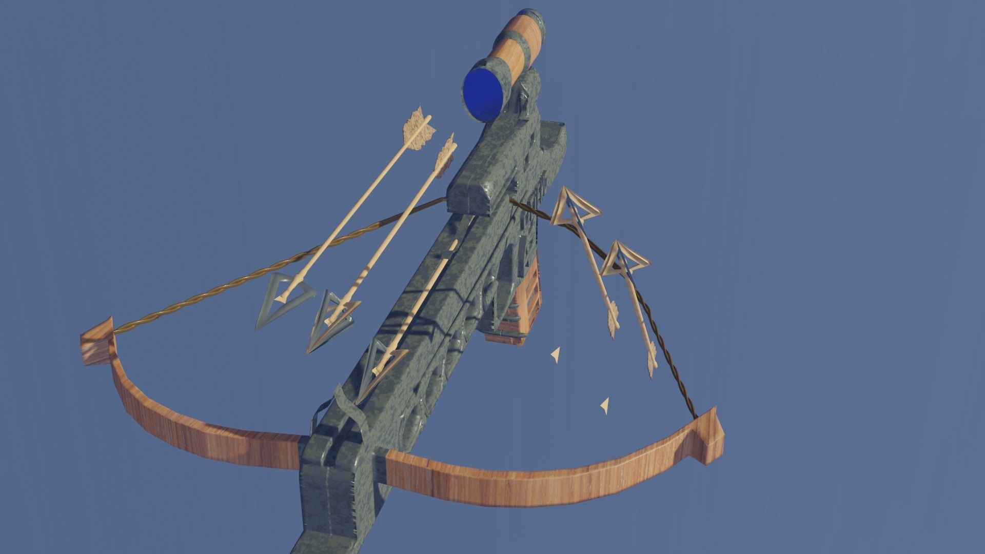 3D model zombie crossbow and pistol arrow VR / AR / low-poly | CGTrader