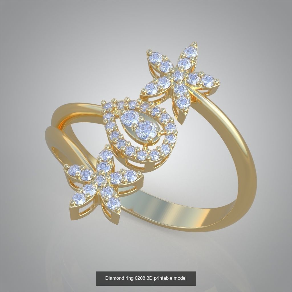 My 20 Beautiful and graceful 3d printable ring models 3D Model ...