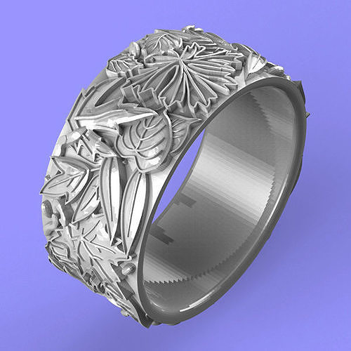 Jewelry Autumn ring 3D model | CGTrader